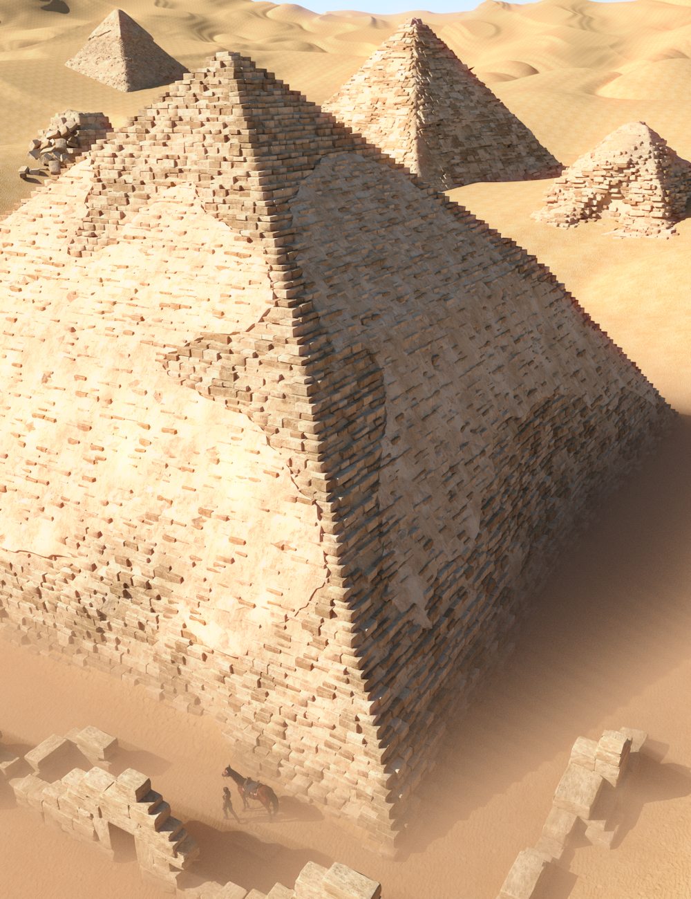 Egyptian Pyramids 2 | Daz 3D