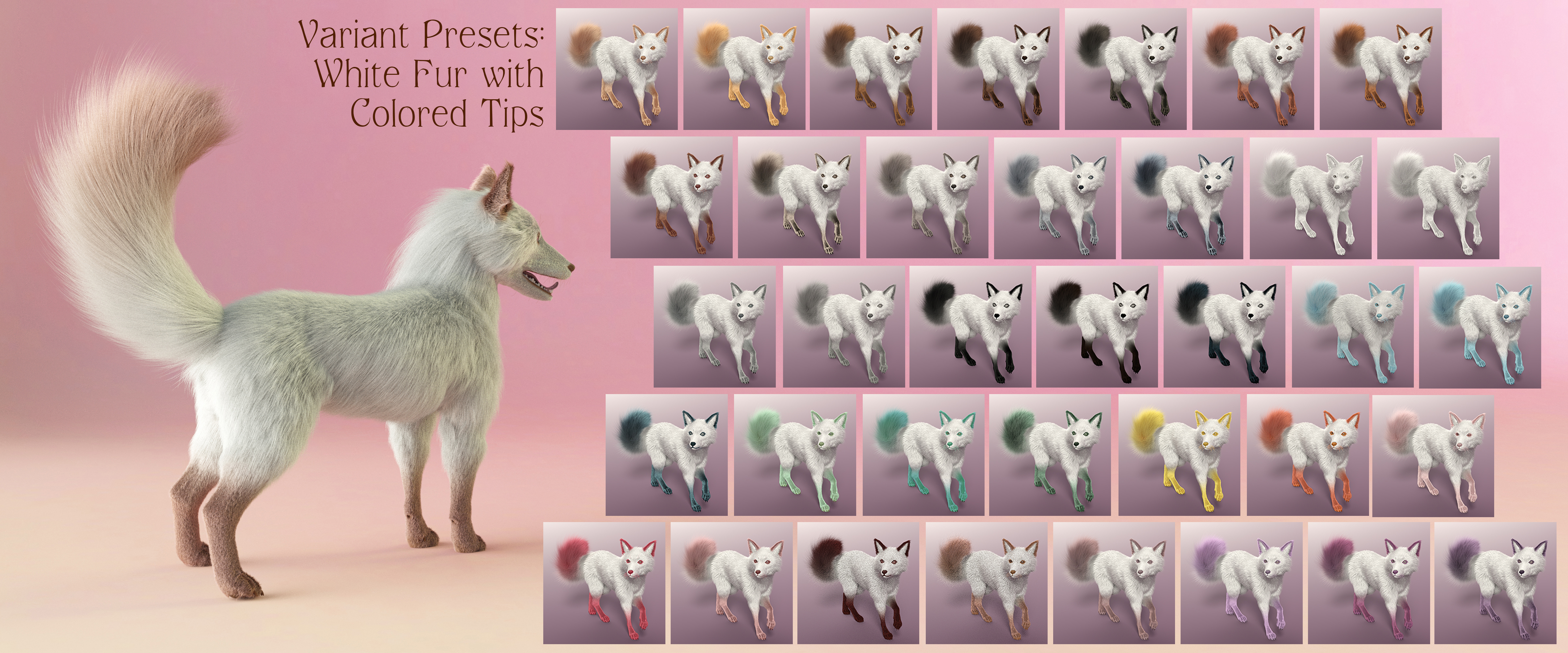 Immortal Heroes Huli Jing Colors for Oso Fox | Daz 3D