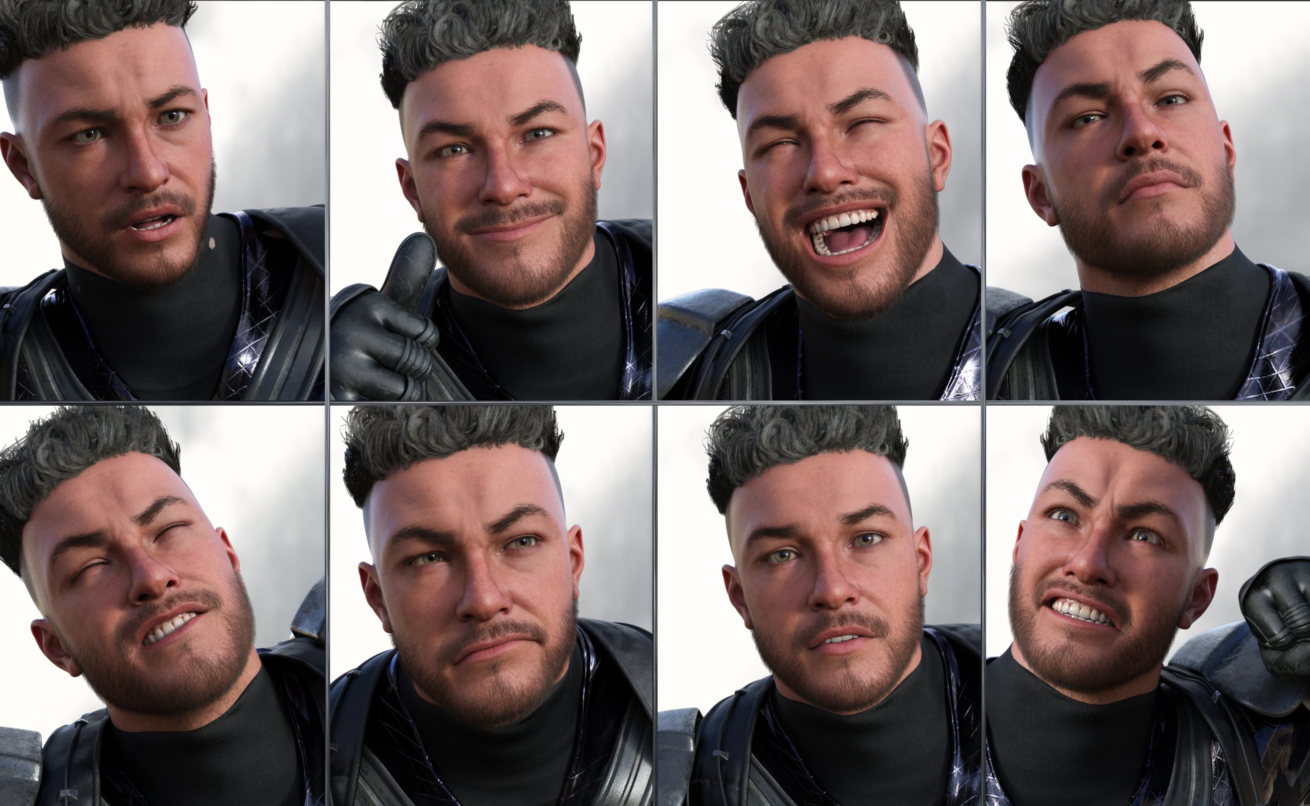 JW Hidden Hero Expressions for Thomas 9 | Daz 3D