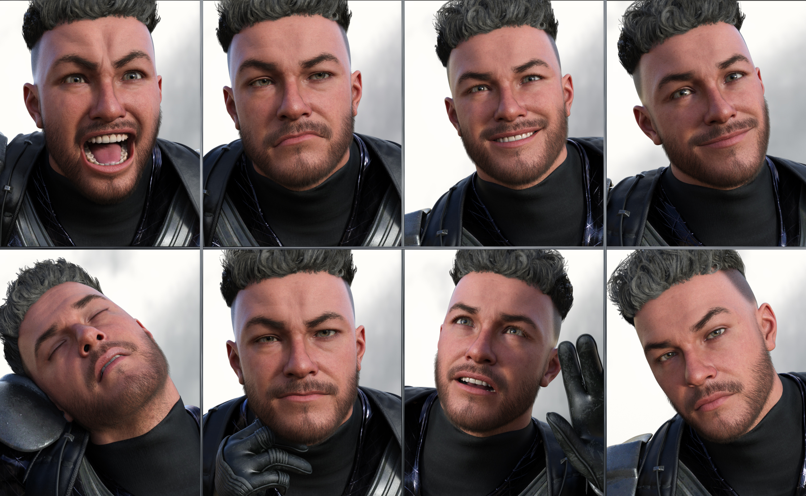 JW Hidden Hero Expressions for Thomas 9 | Daz 3D