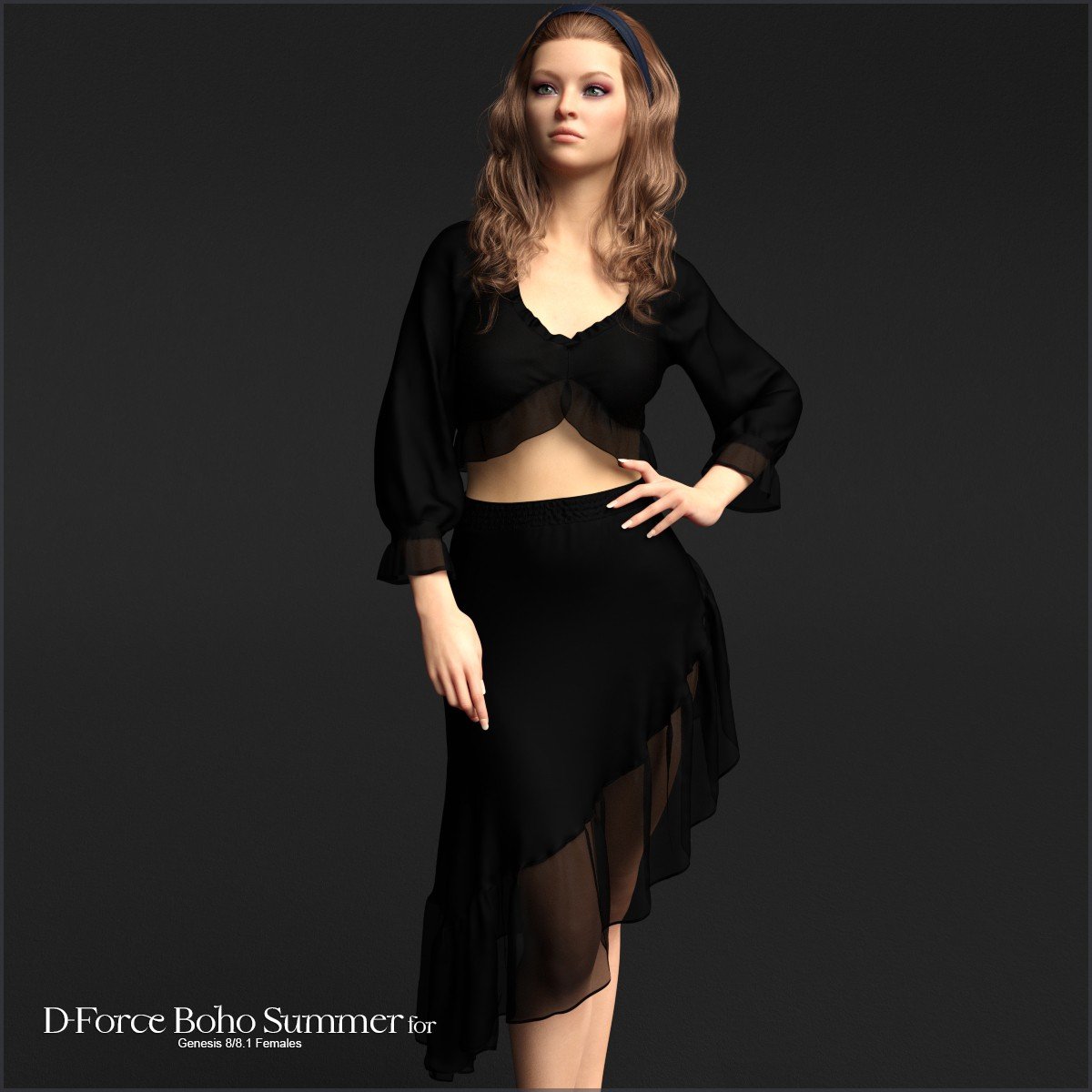 D-Force Boho Summer for G8F and G8.1F | Daz 3D