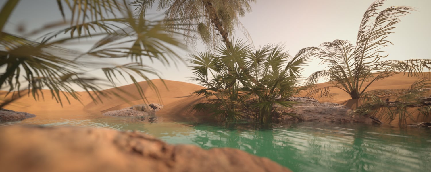 Desert Pond | Daz 3D