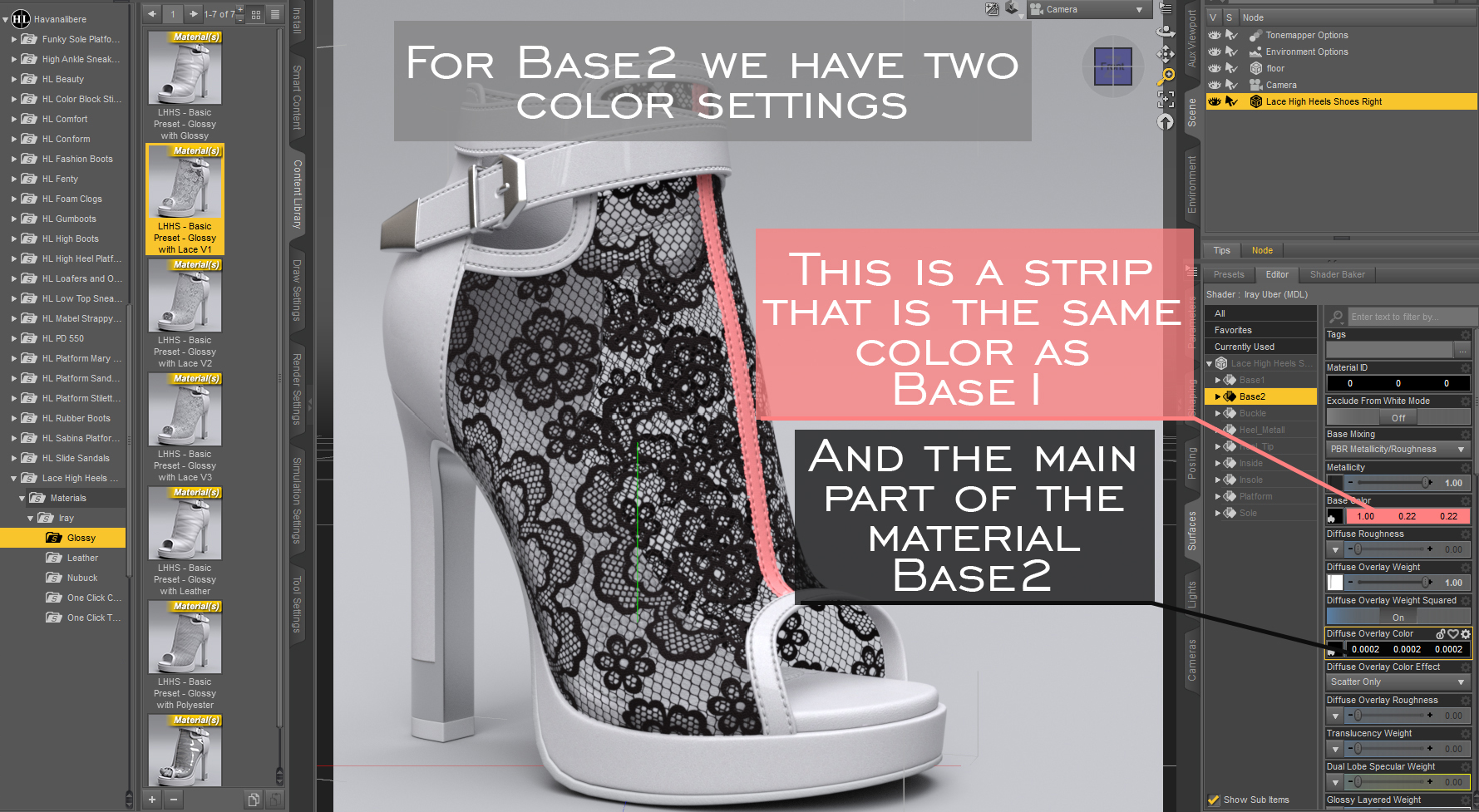 Lace High Heels Shoes for Genesis 9, 8, and 8.1 | Daz 3D