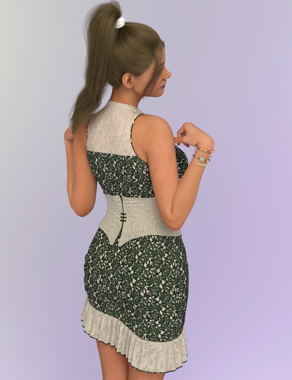 Supreme Candid Slim Dress Add-On | Daz 3D