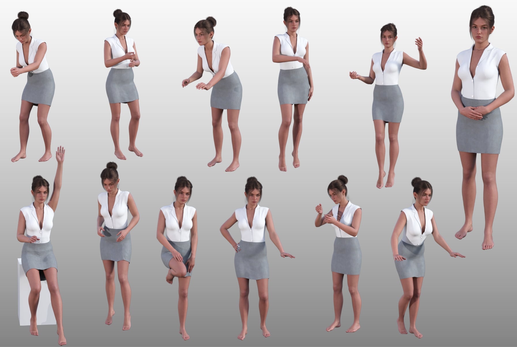 FG Science Laboratory Poses for Genesis 9 | Daz 3D