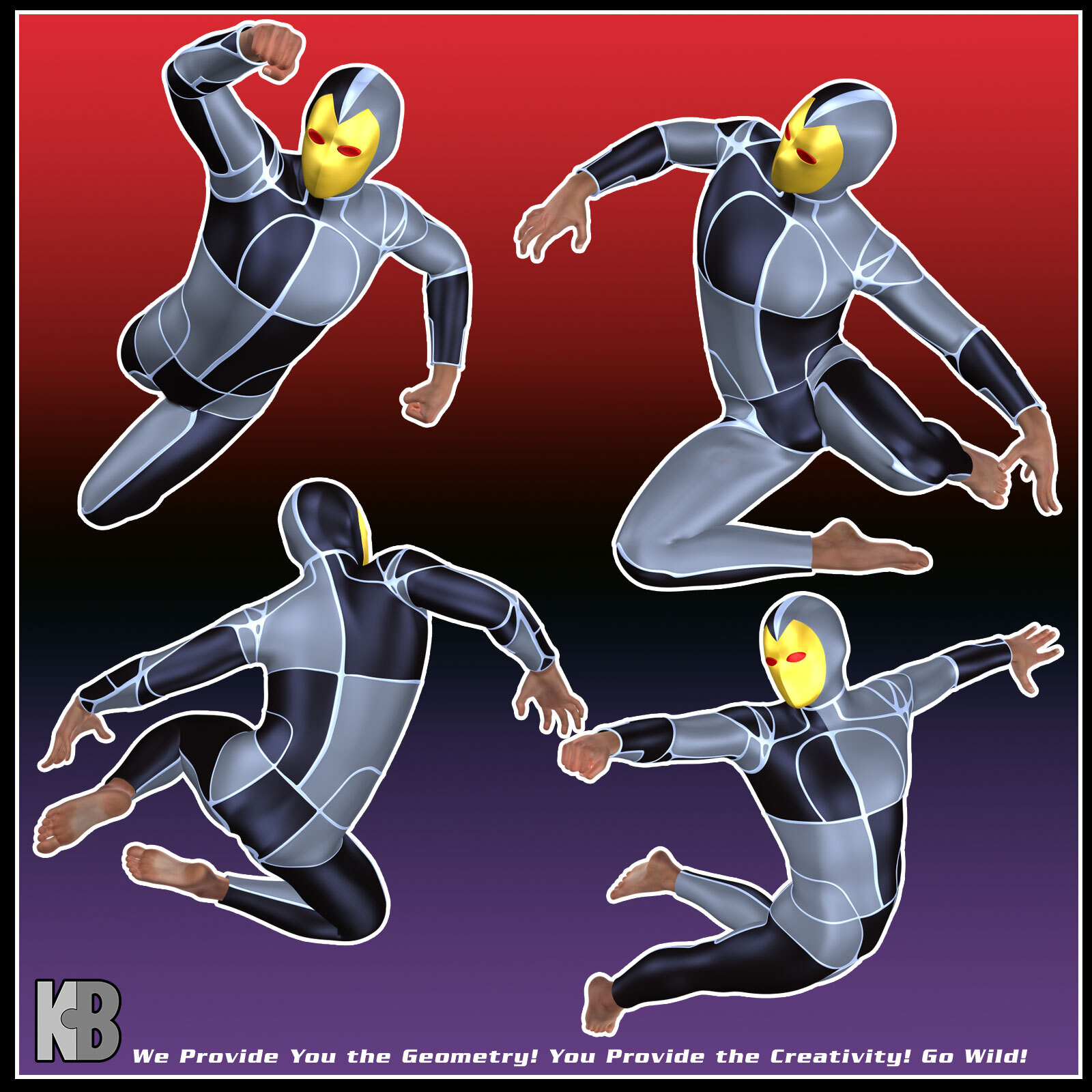 Bodysuit v002 MMKBG3M | Daz 3D