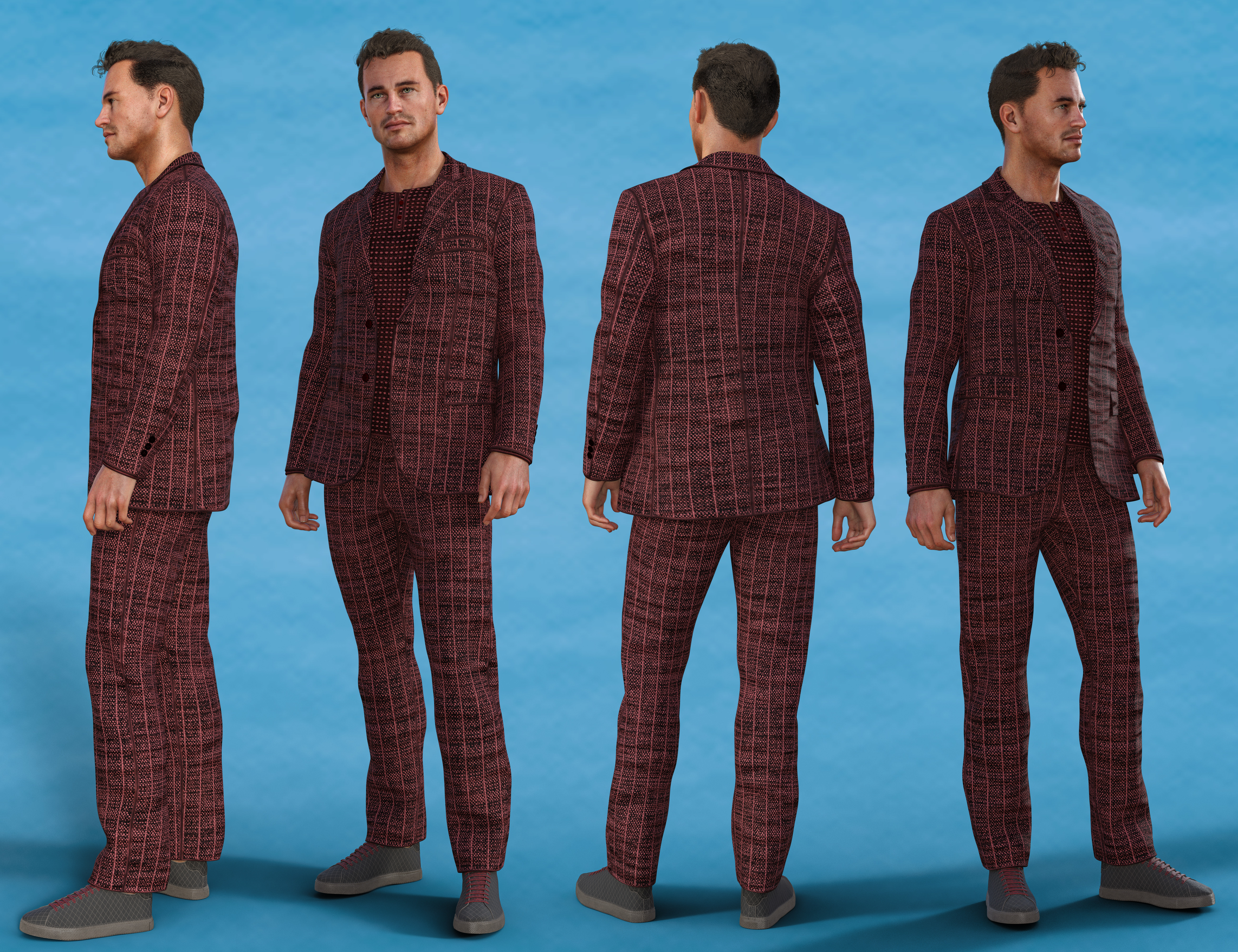 T-Pack Spring Casual Suit Texture Add-on | Daz 3D