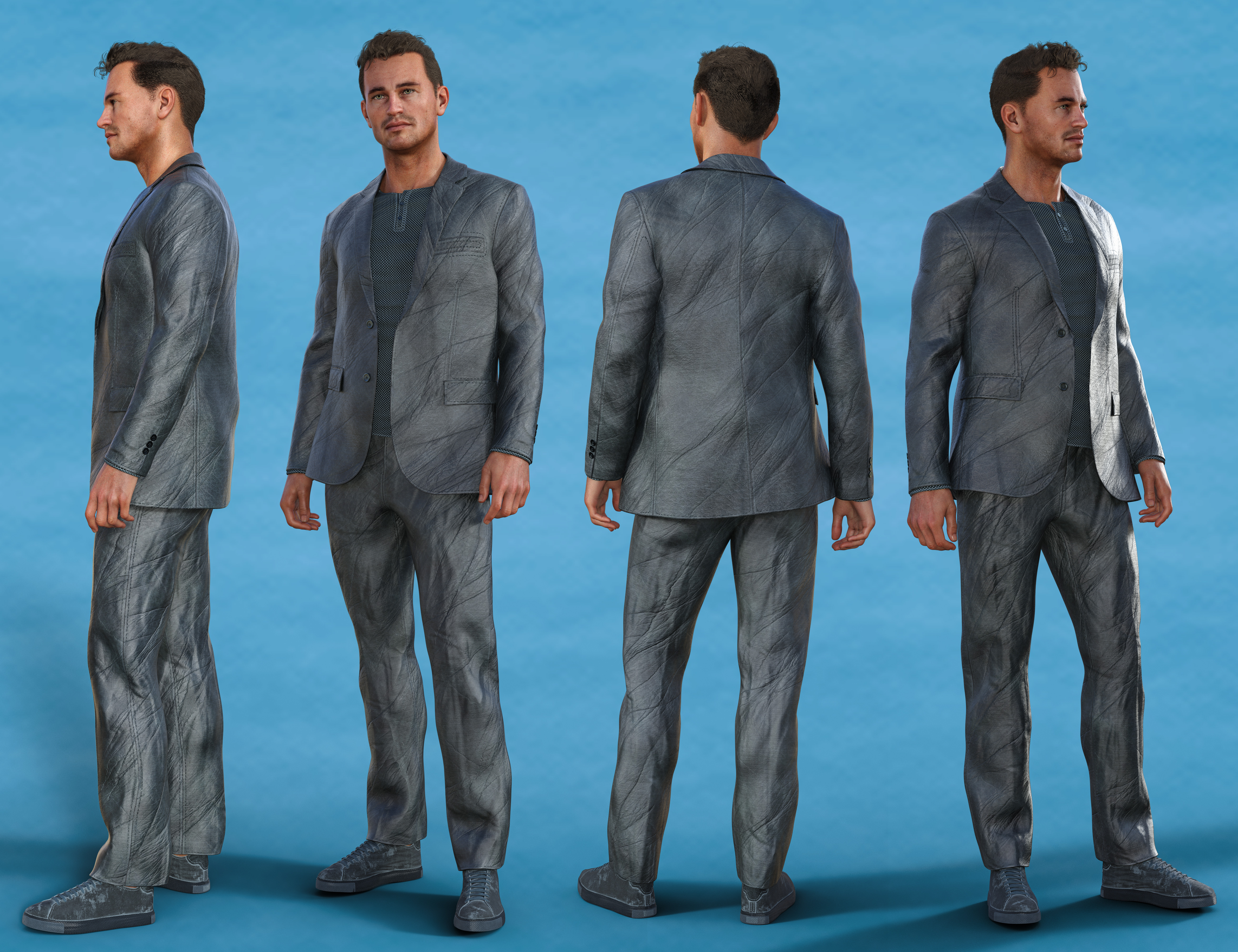 T-Pack Spring Casual Suit Texture Add-on | Daz 3D