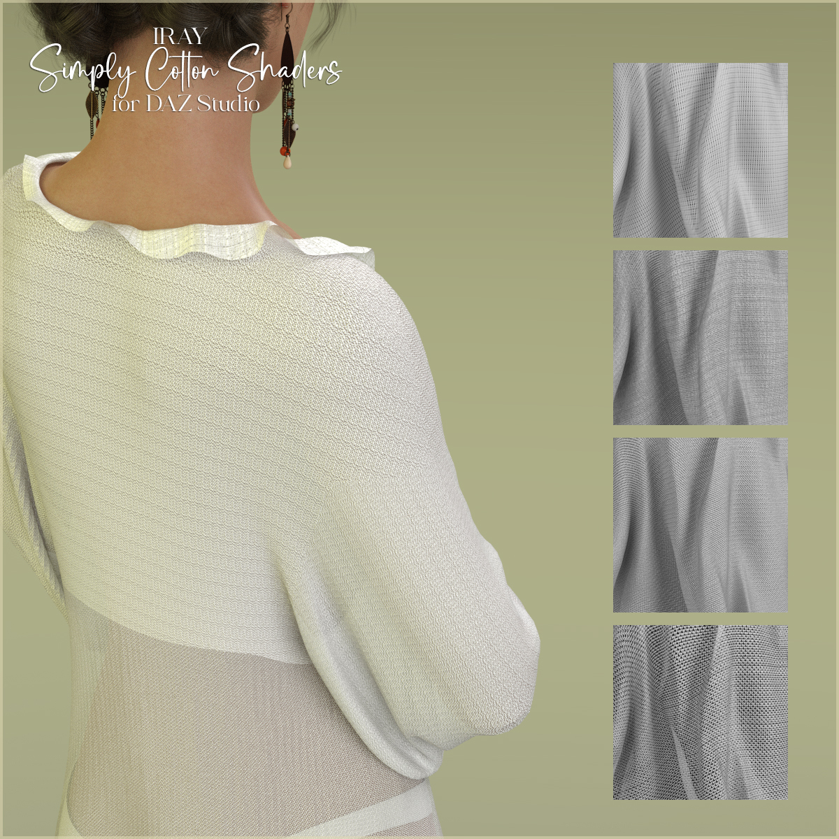 Simply Cotton DS Iray Shaders | Daz 3D