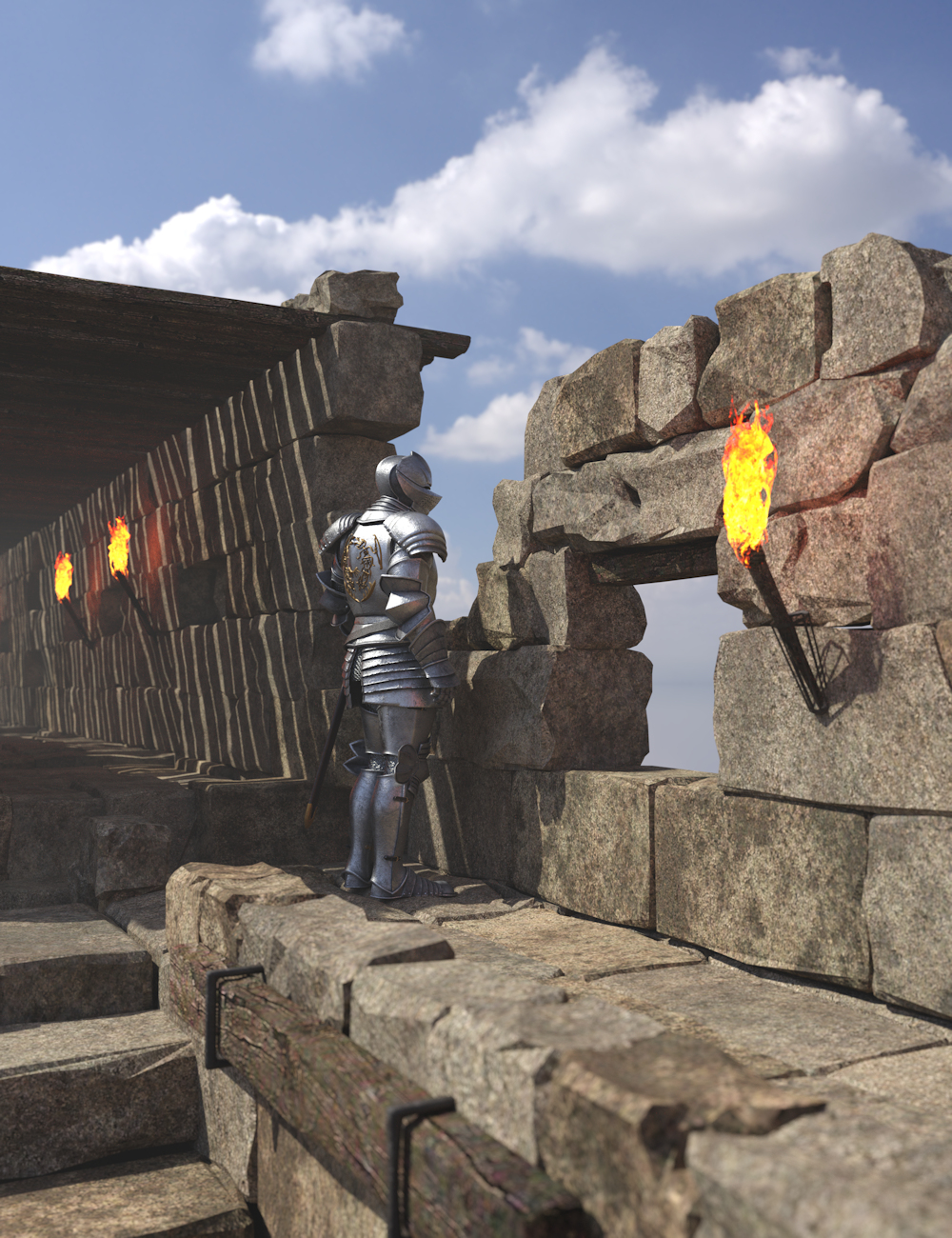 Old Stone Walls 1 | Daz 3D