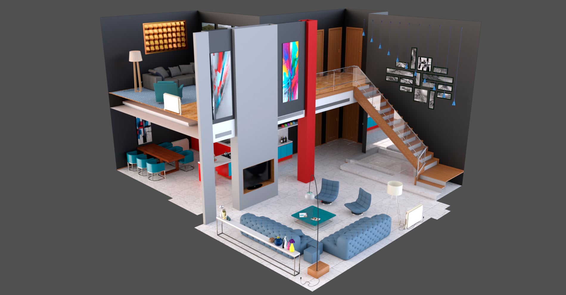 Lindsey High Room | Daz 3D