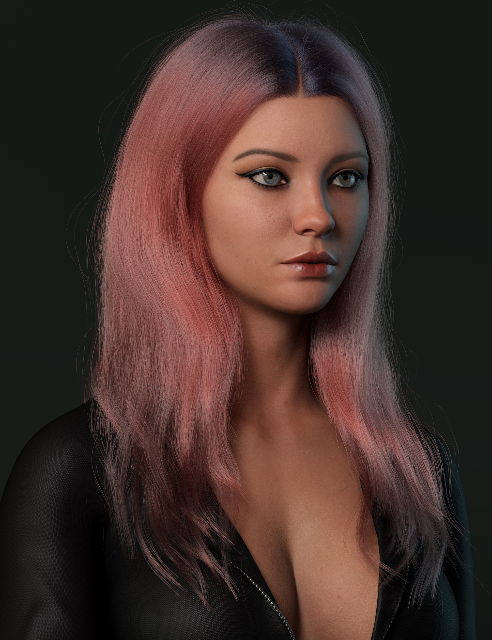 dForce Strand-Based Beach Style Long Hair Color Expansion | Daz 3D