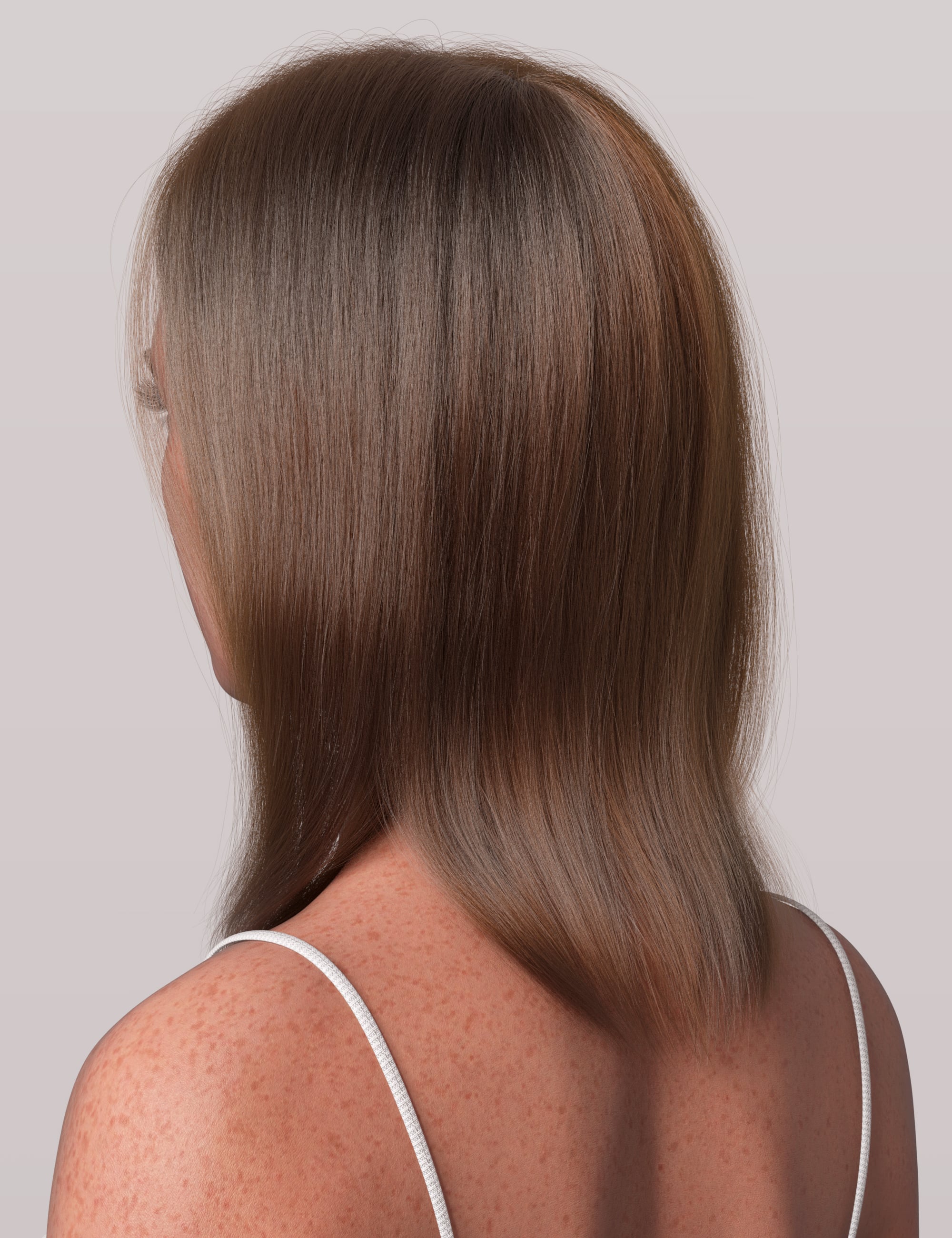 dForce Fine Medium Length Style Hair for Genesis 9 | Daz 3D