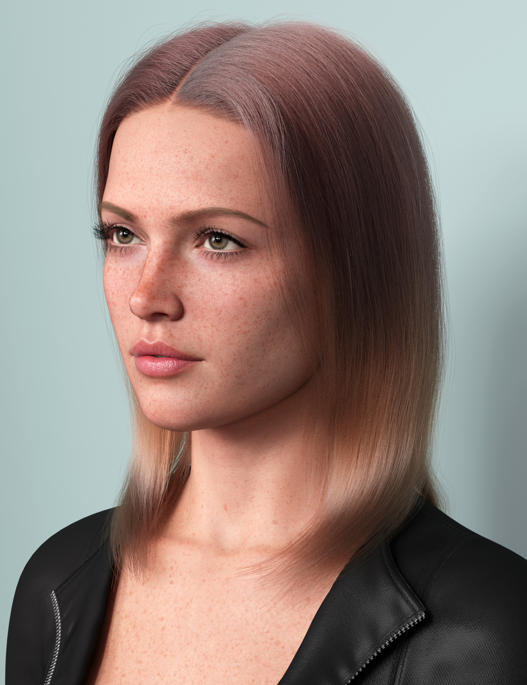 dForce Fine Medium Length Style Hair Color Expansion | Daz 3D