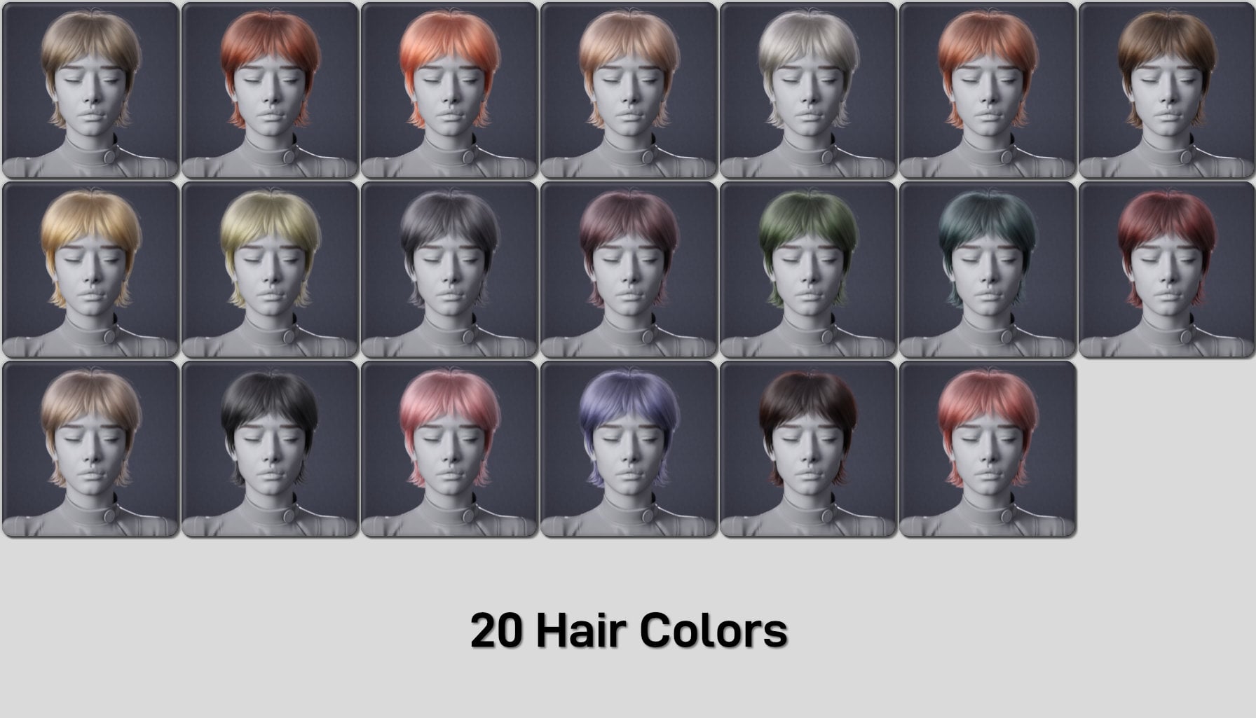 dForce AK Elegant Hair for Genesis 9, 8, and 8.1 | Daz 3D