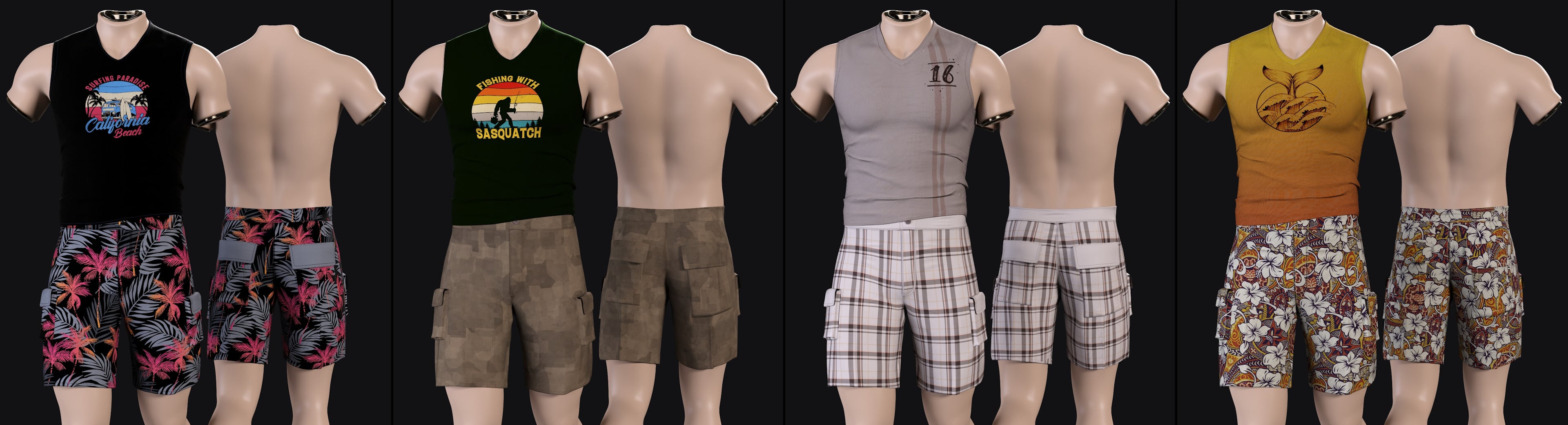 7th Avenue: Freeday Outfit Texture Add-On | Daz 3D