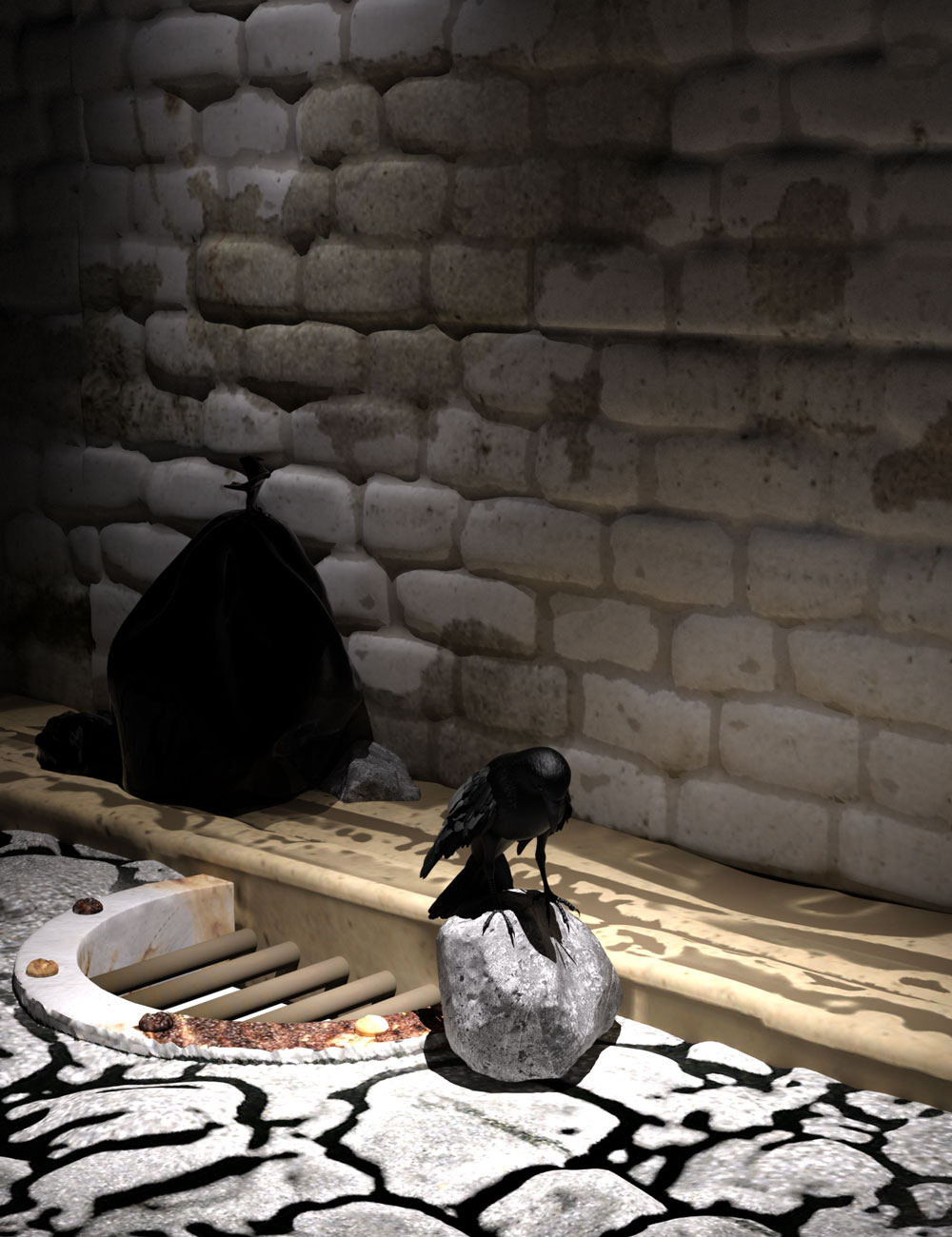 GNBD Homeless Road Essentials Props & Poses for Genesis 9 Base | Daz 3D