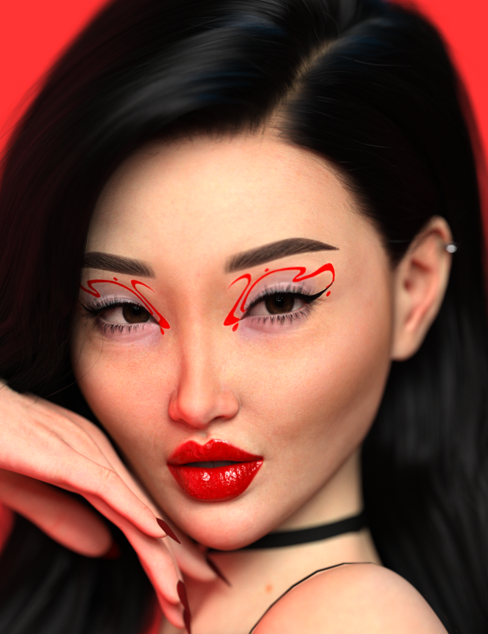 Neo Strokes LIE makeup for Genesis 9 | Daz 3D