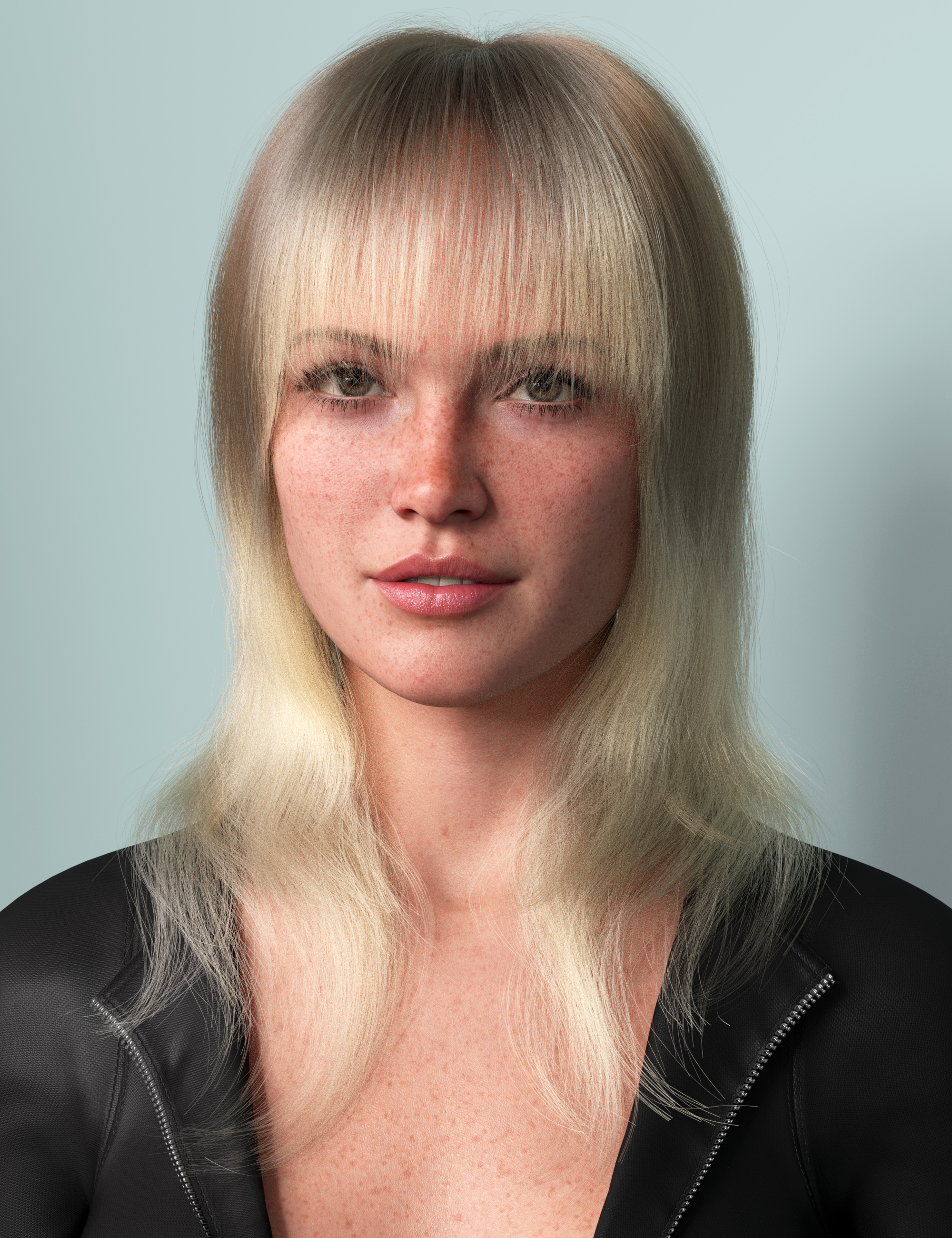 dForce Strand-Based Late Summer Bangs Style Hair Color Expansion | Daz 3D
