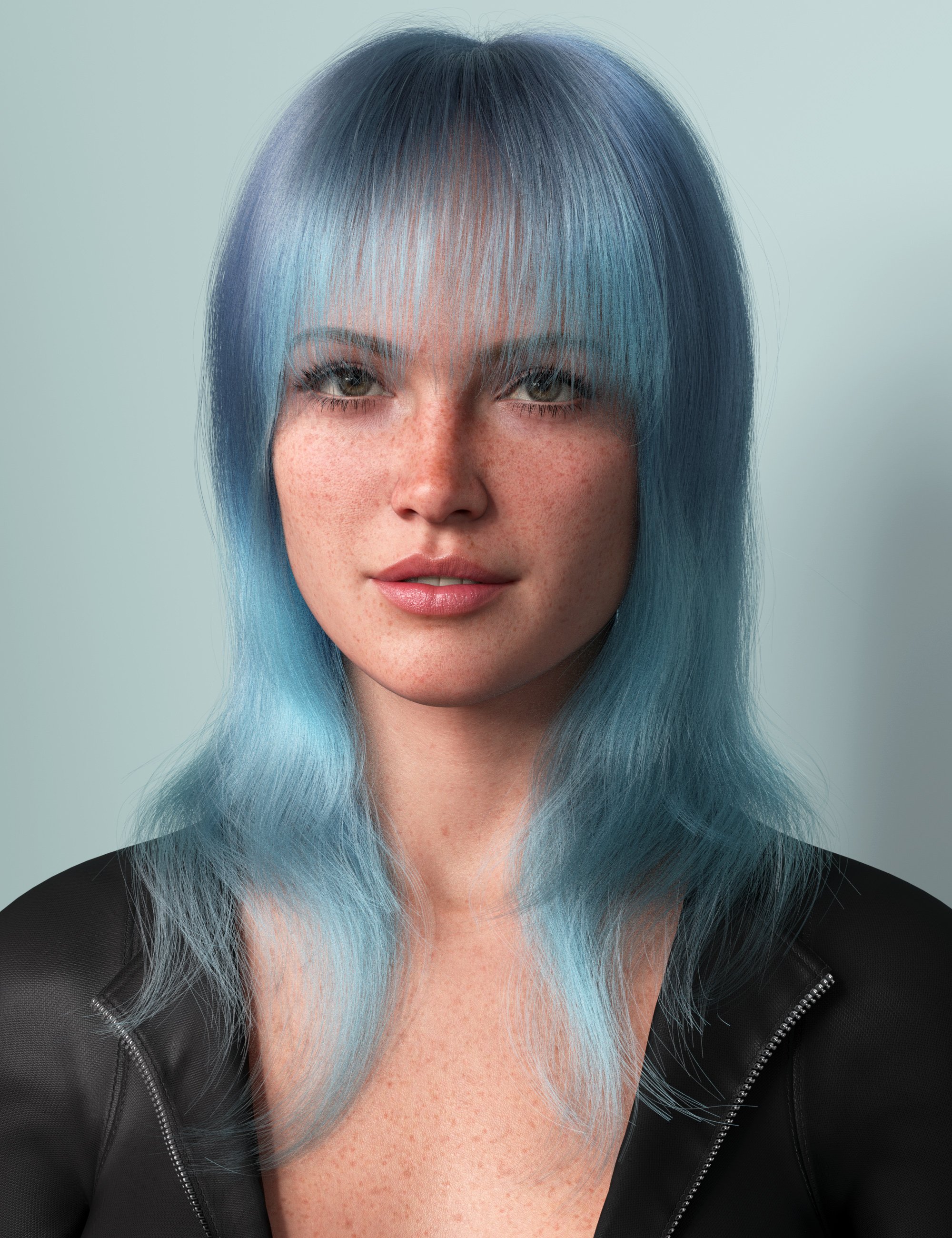 Dforce Strand Based Late Summer Bangs Style Hair Color Expansion Daz 3d