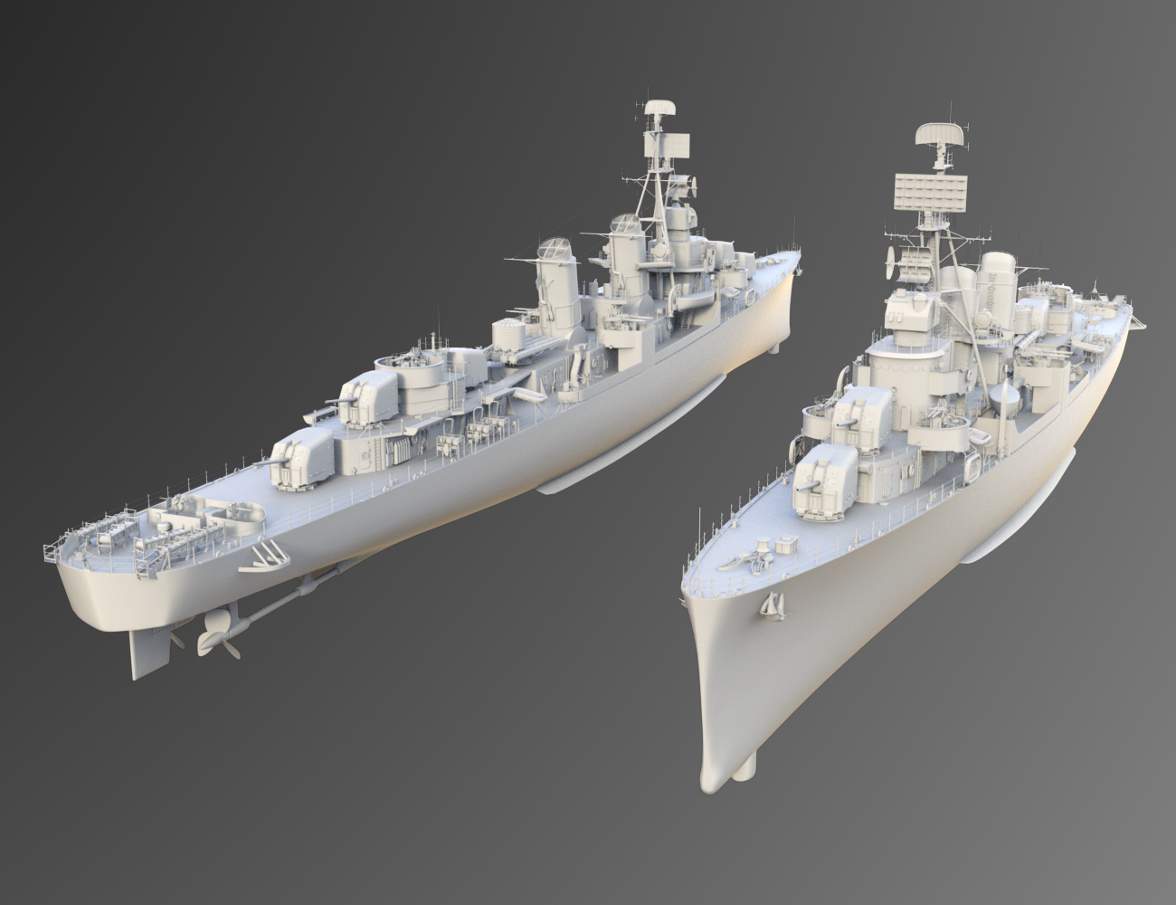 Fletcher Class Destroyer | Daz 3D