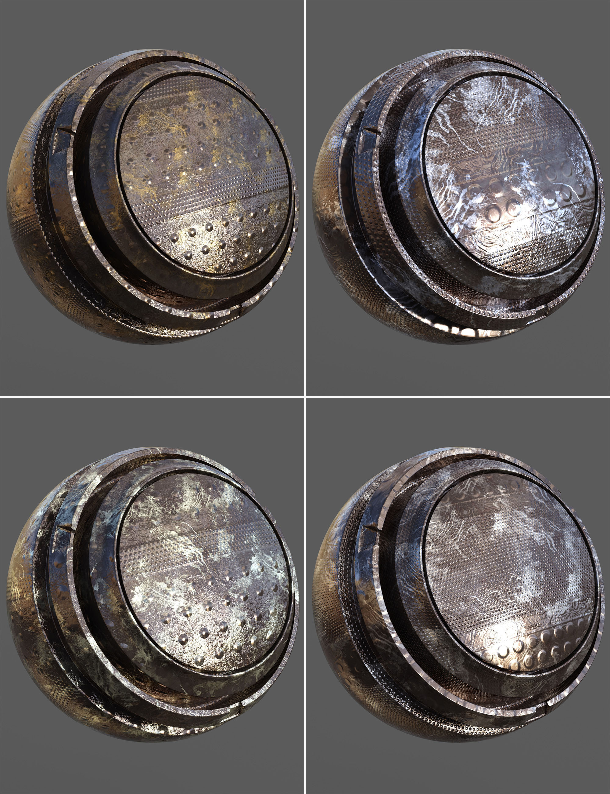 Steamcraft Metal Iray Shaders - MR | Daz 3D