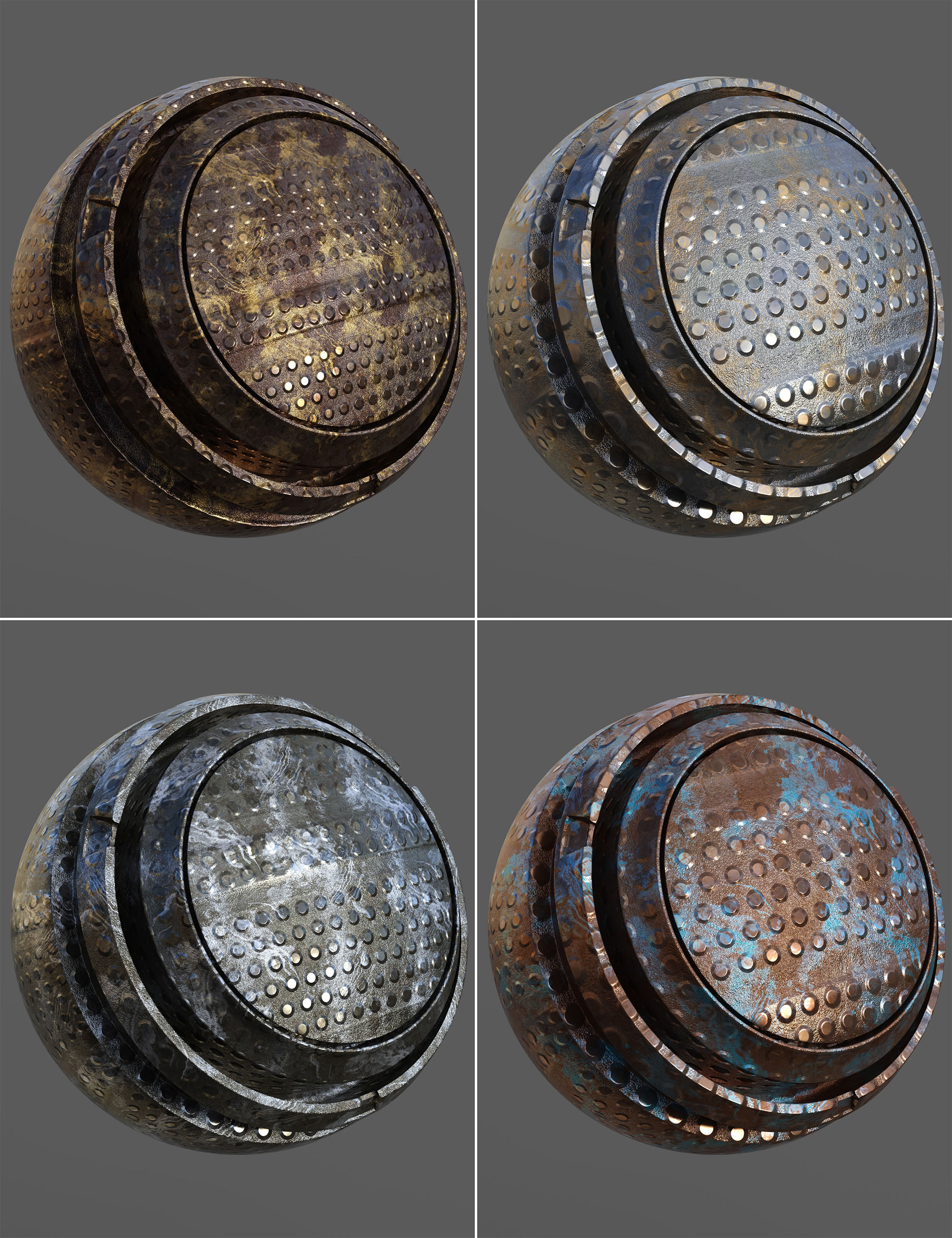 Steamcraft Metal Iray Shaders - MR | Daz 3D