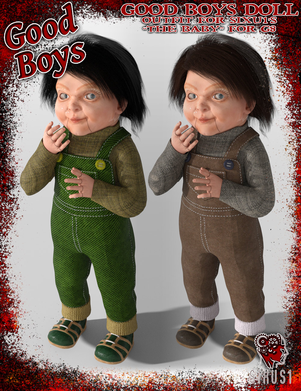 Good Boys Doll Outfit for The Baby for G8 | Daz 3D