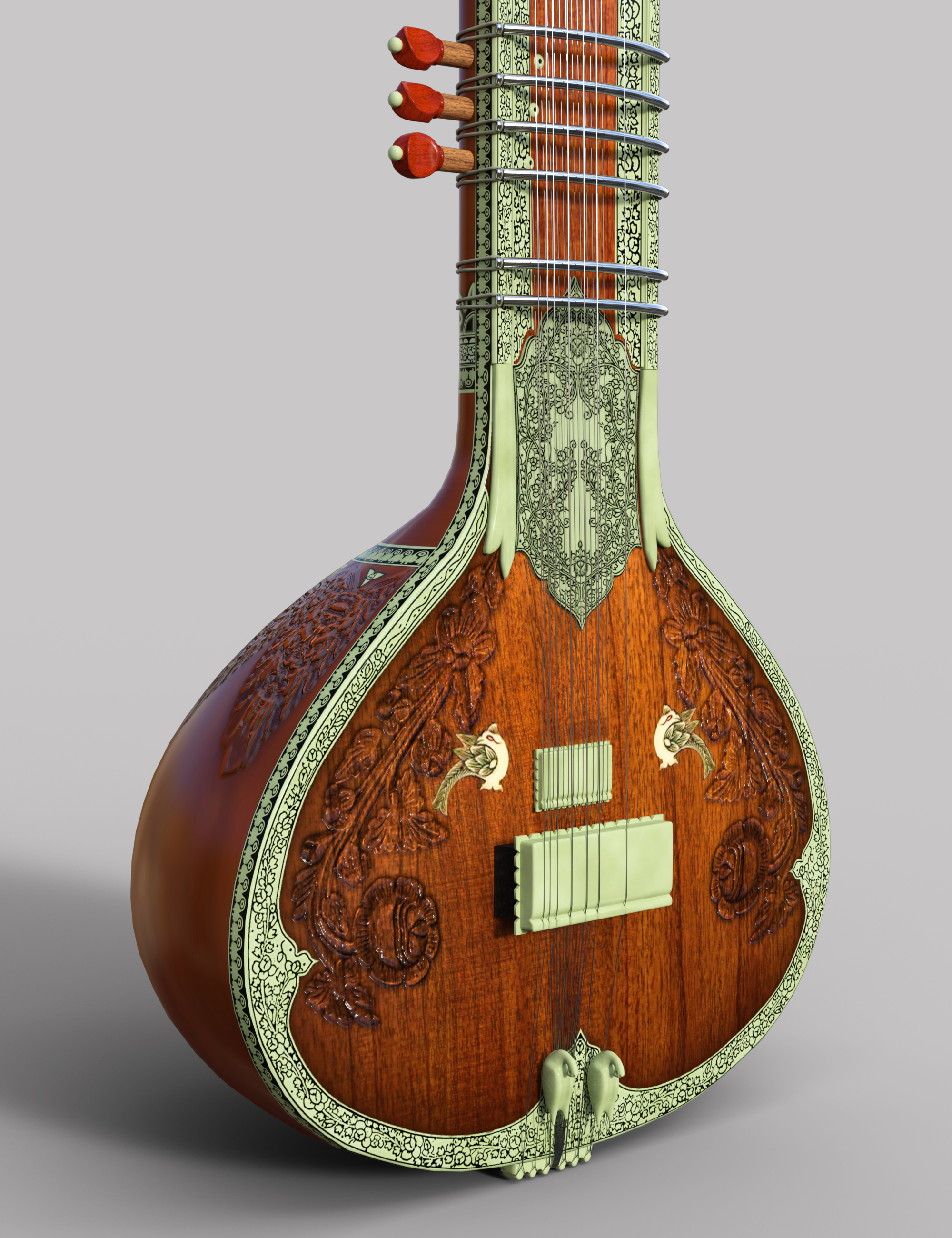 Sitar and Tabla | Daz 3D