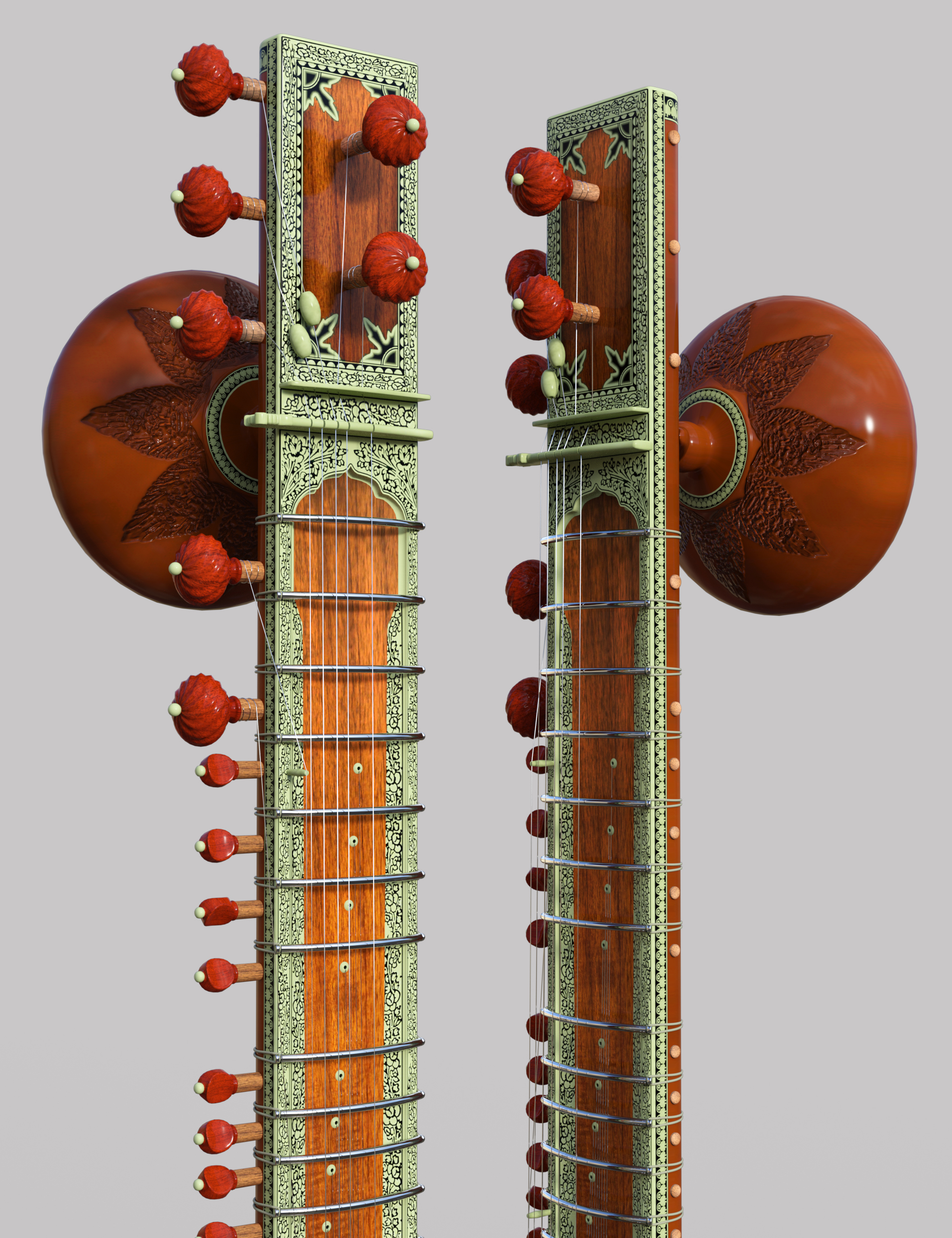 Sitar and Tabla | Daz 3D