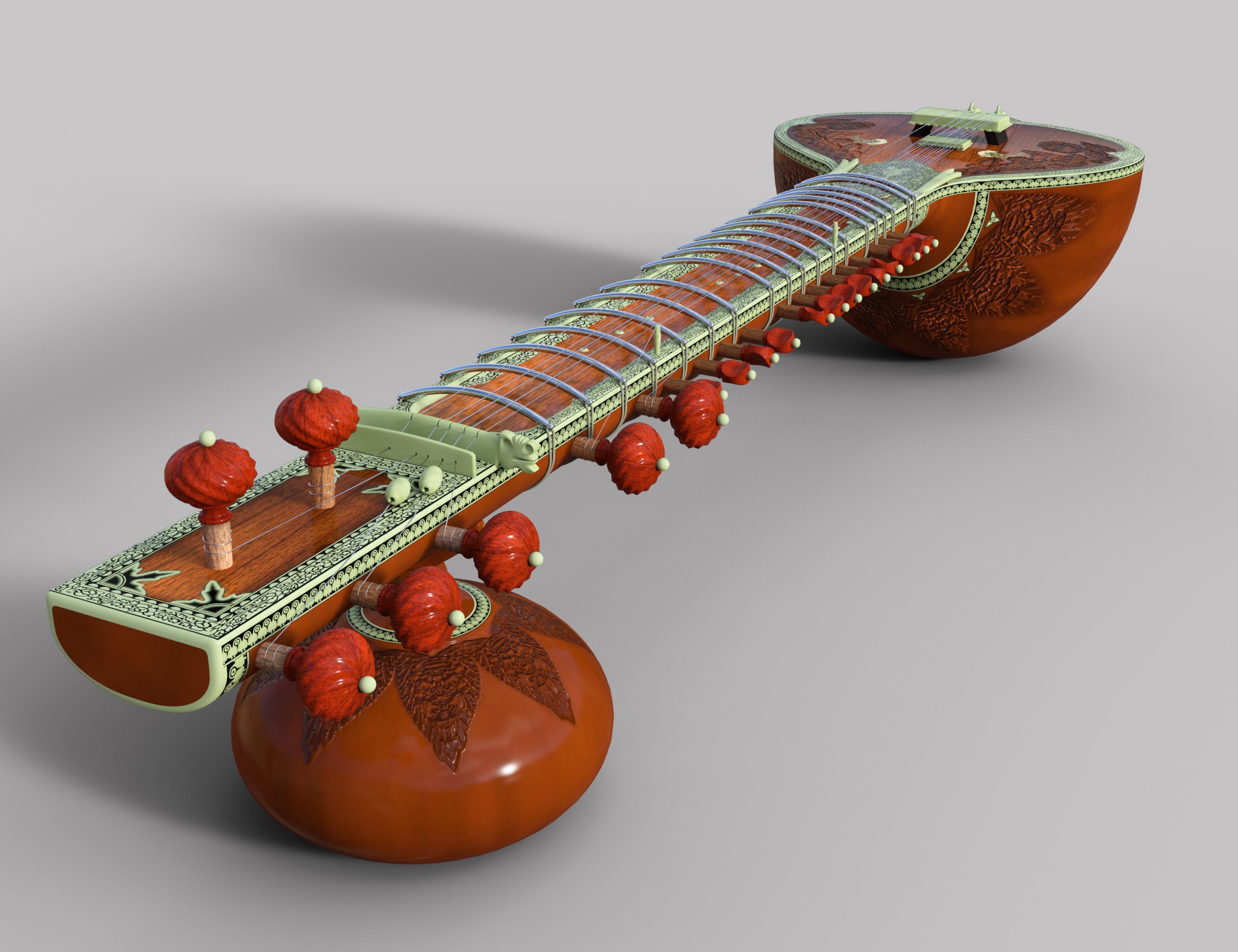 Sitar and Tabla | Daz 3D