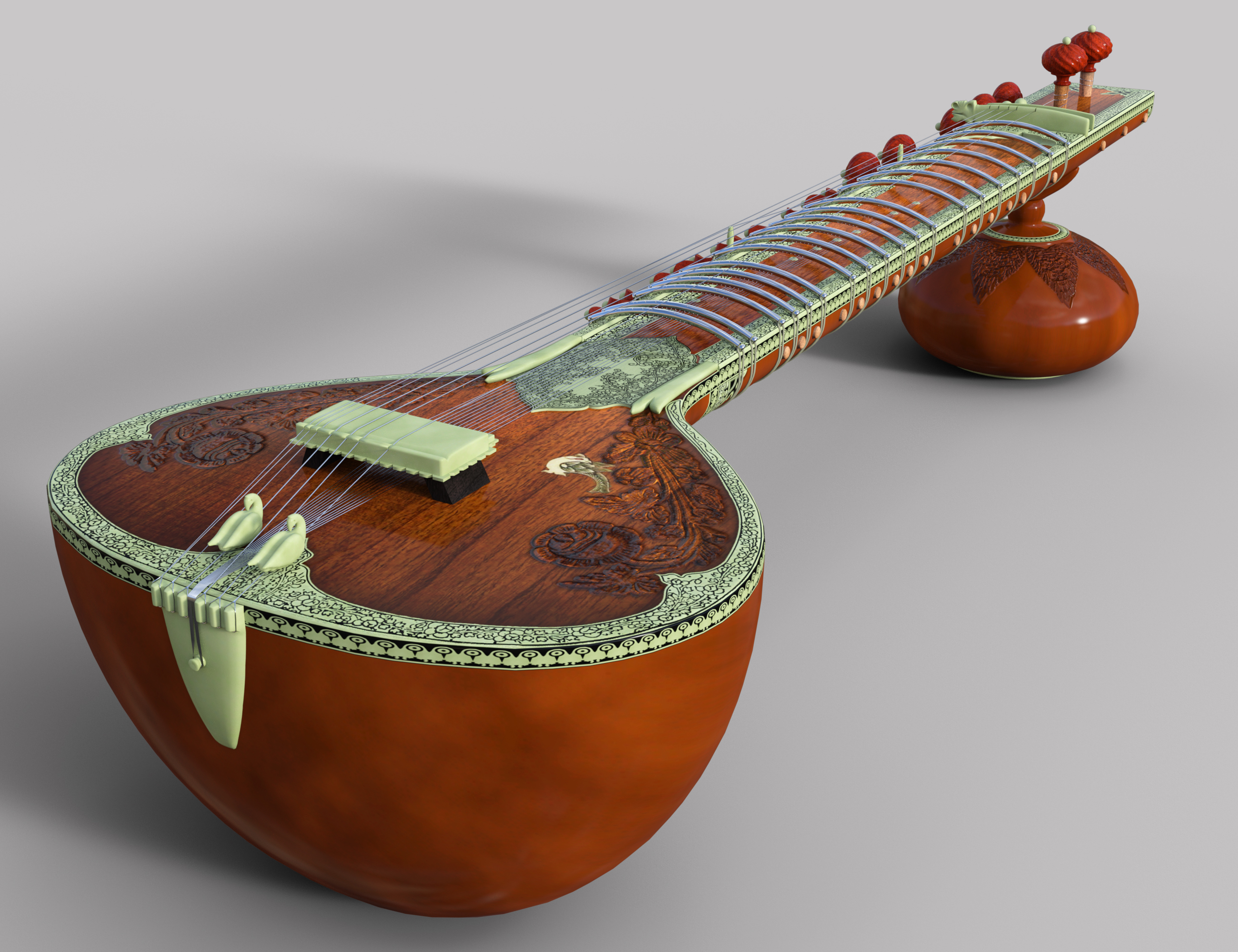 Sitar and Tabla | Daz 3D