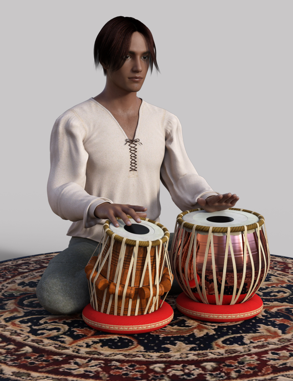 Sitar and Tabla | Daz 3D