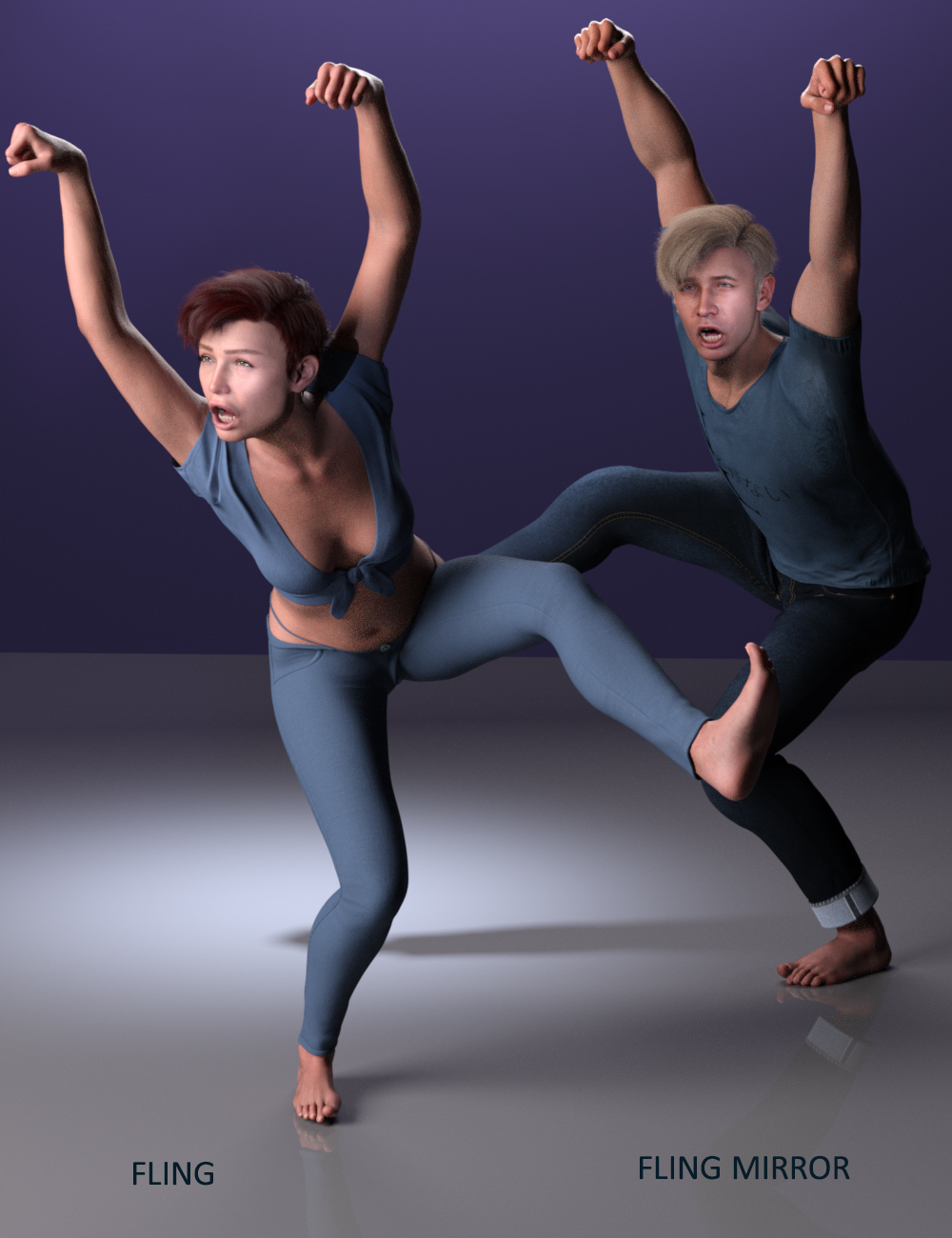 Getting Angry Poses and Expressions for Genesis 9 | Daz 3D