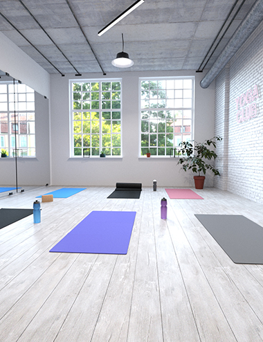 Bright Yoga Studio | Daz 3D