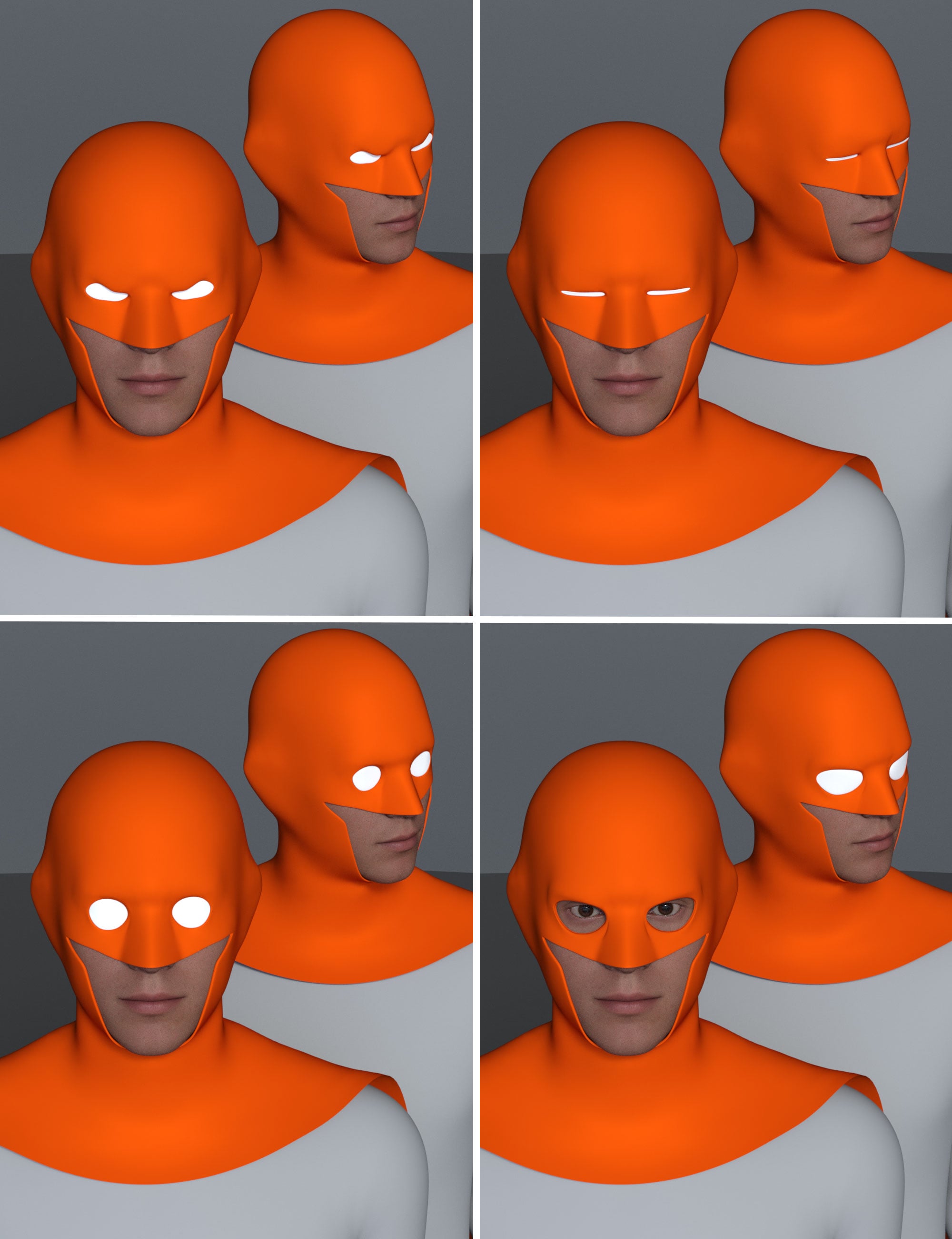 Cape And Cowl 004 MMKB Genesis 9 dForce | Daz 3D