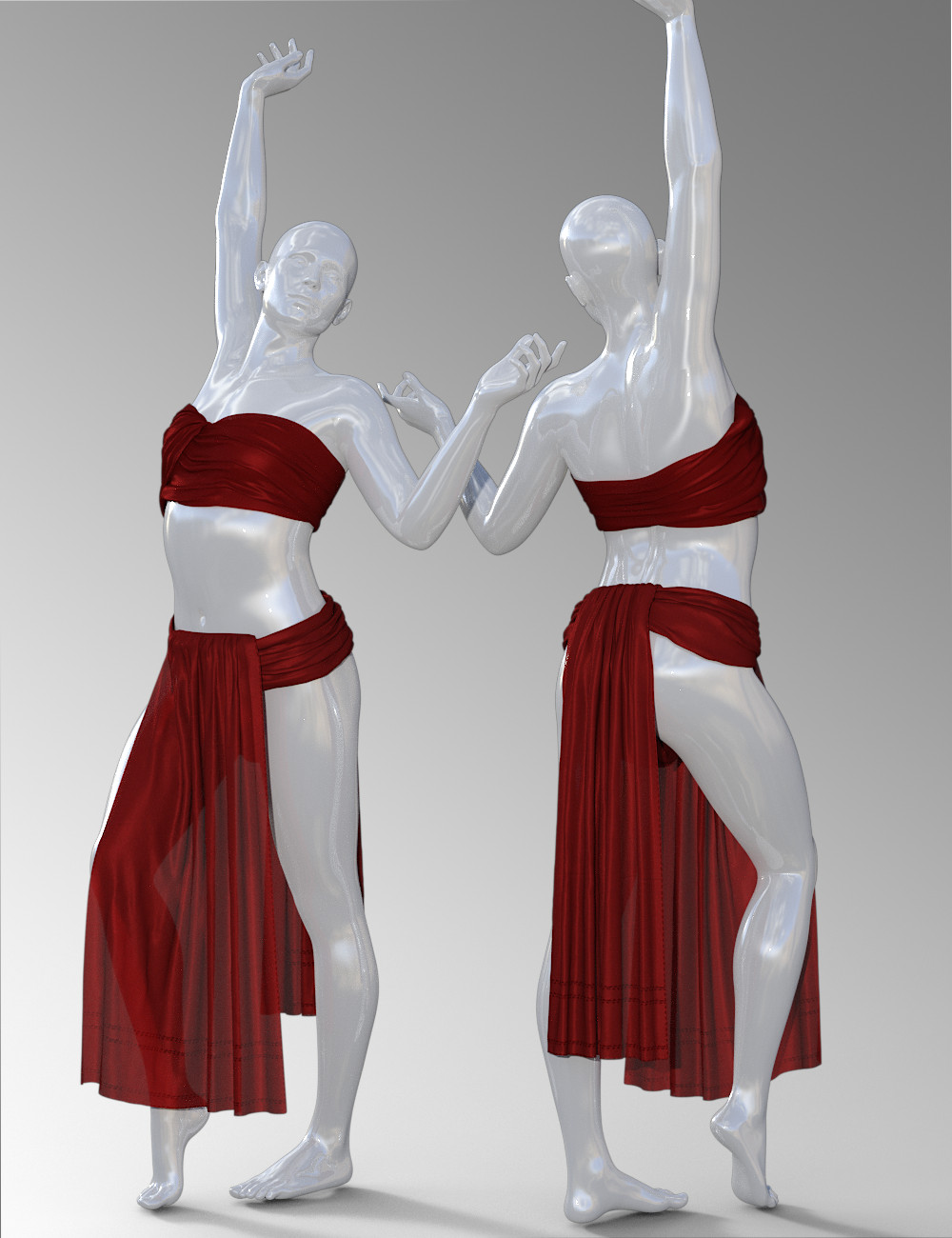 dForce Simple Loincloth for Genesis 9 and 8 | Daz 3D