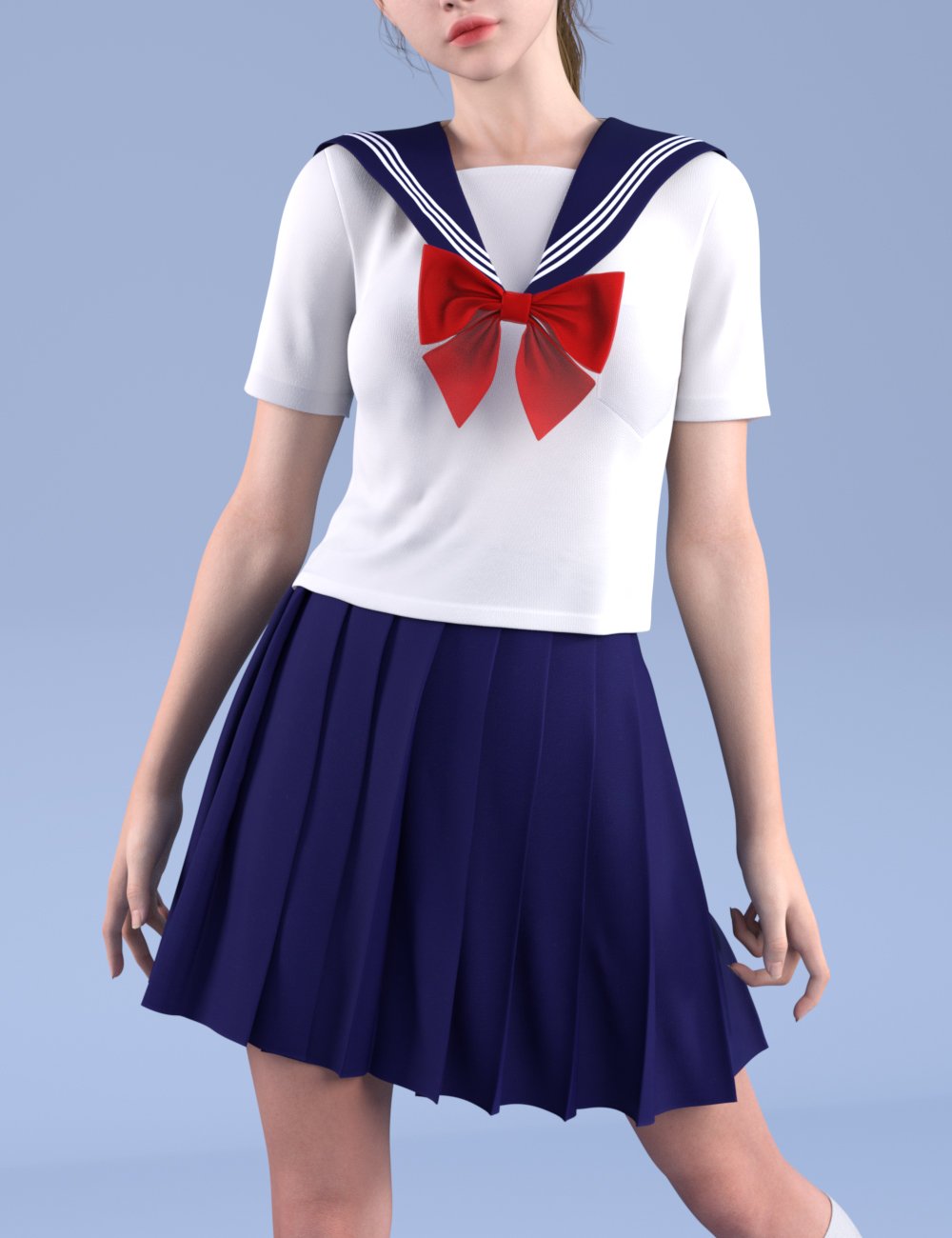 dForce HnC24 JP School Uniform Outfits for Genesis 9 | Daz 3D
