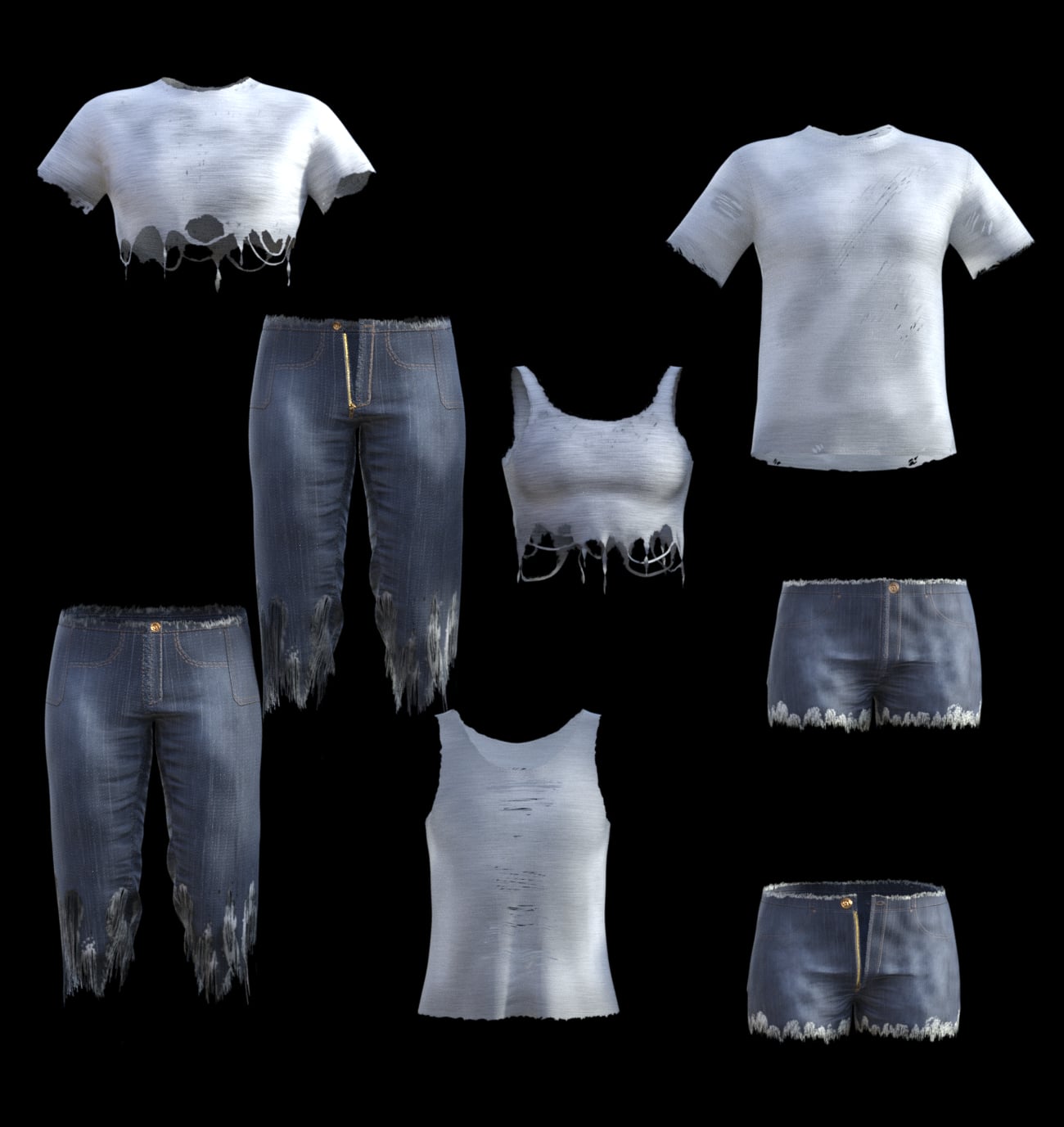 SY dForce Modern Rags Genesis 9 | Daz 3D