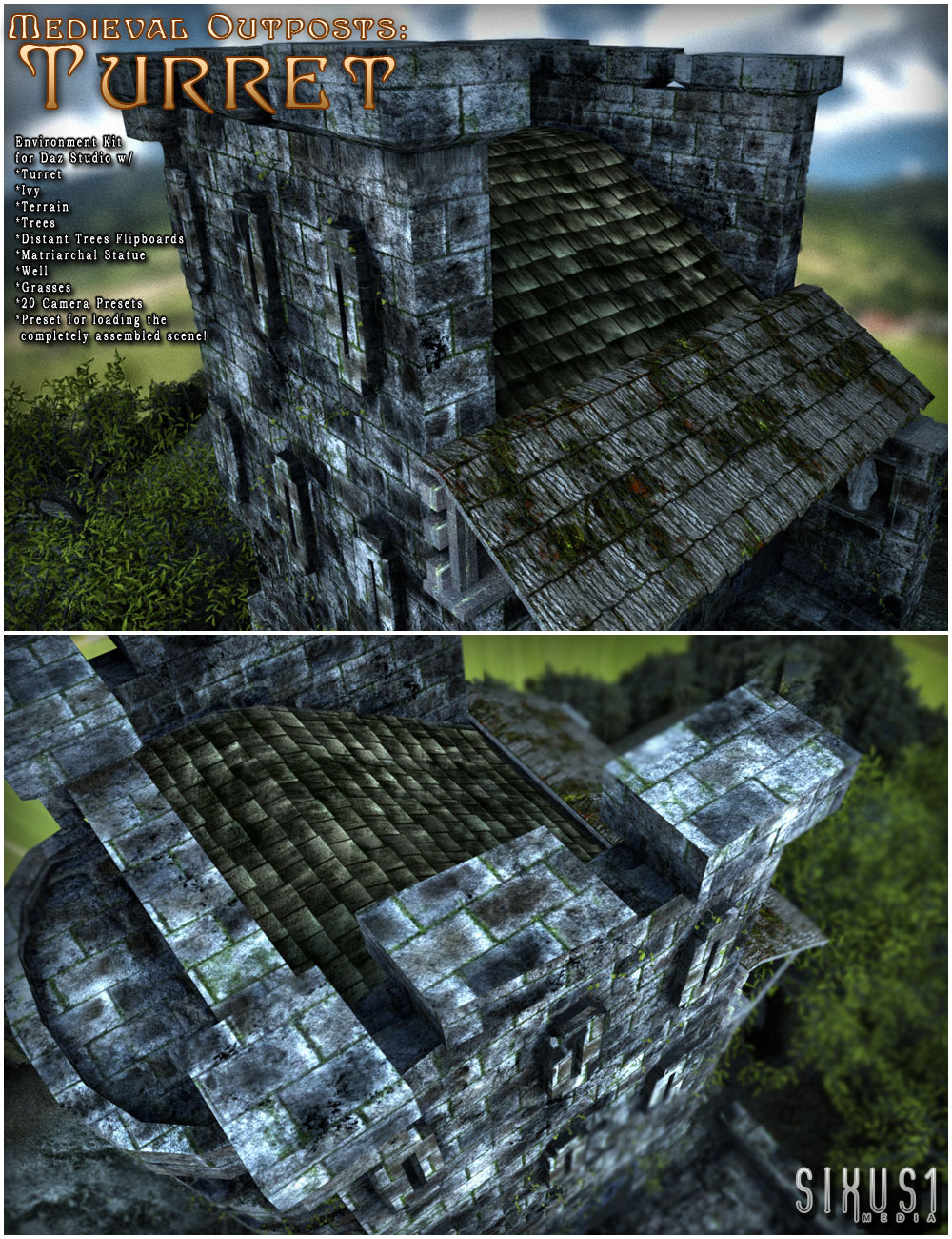 Medieval Outpost Turret | Daz 3D
