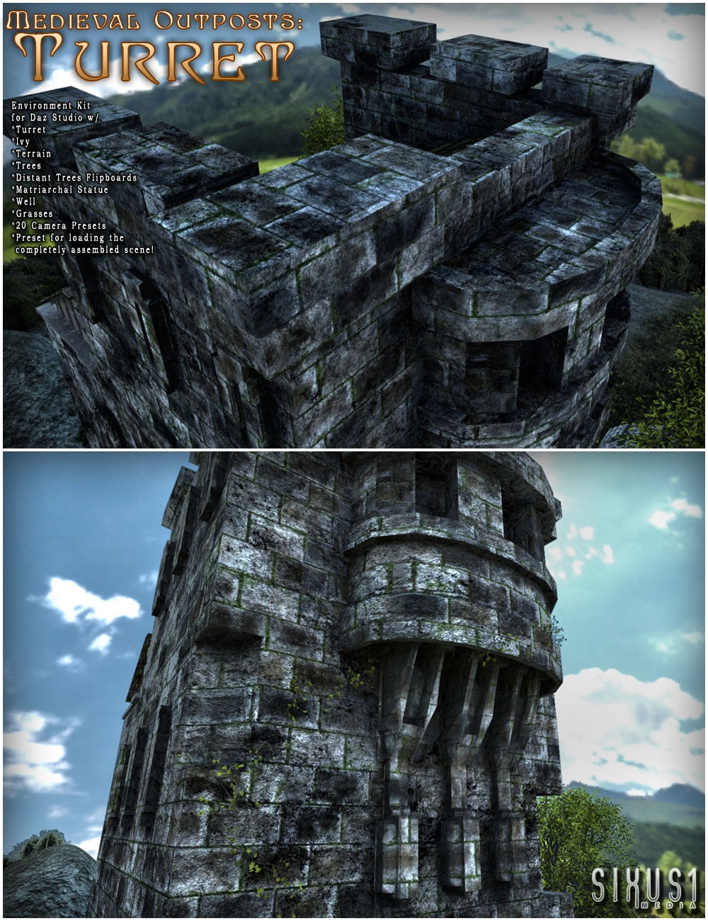 Medieval Outpost Turret | Daz 3D