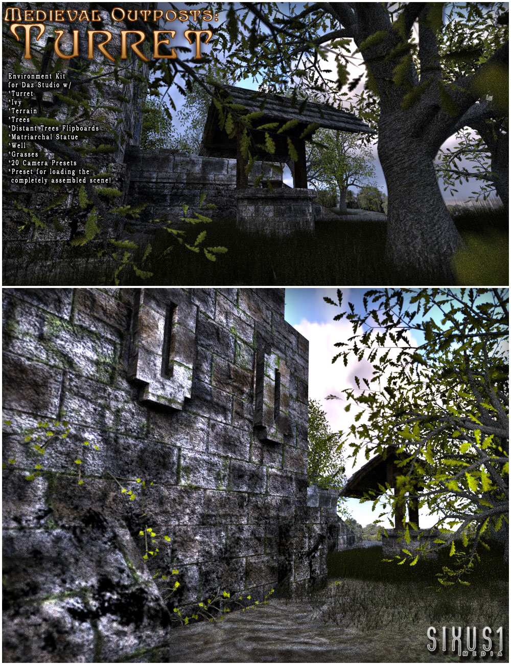 Medieval Outpost Turret | Daz 3D