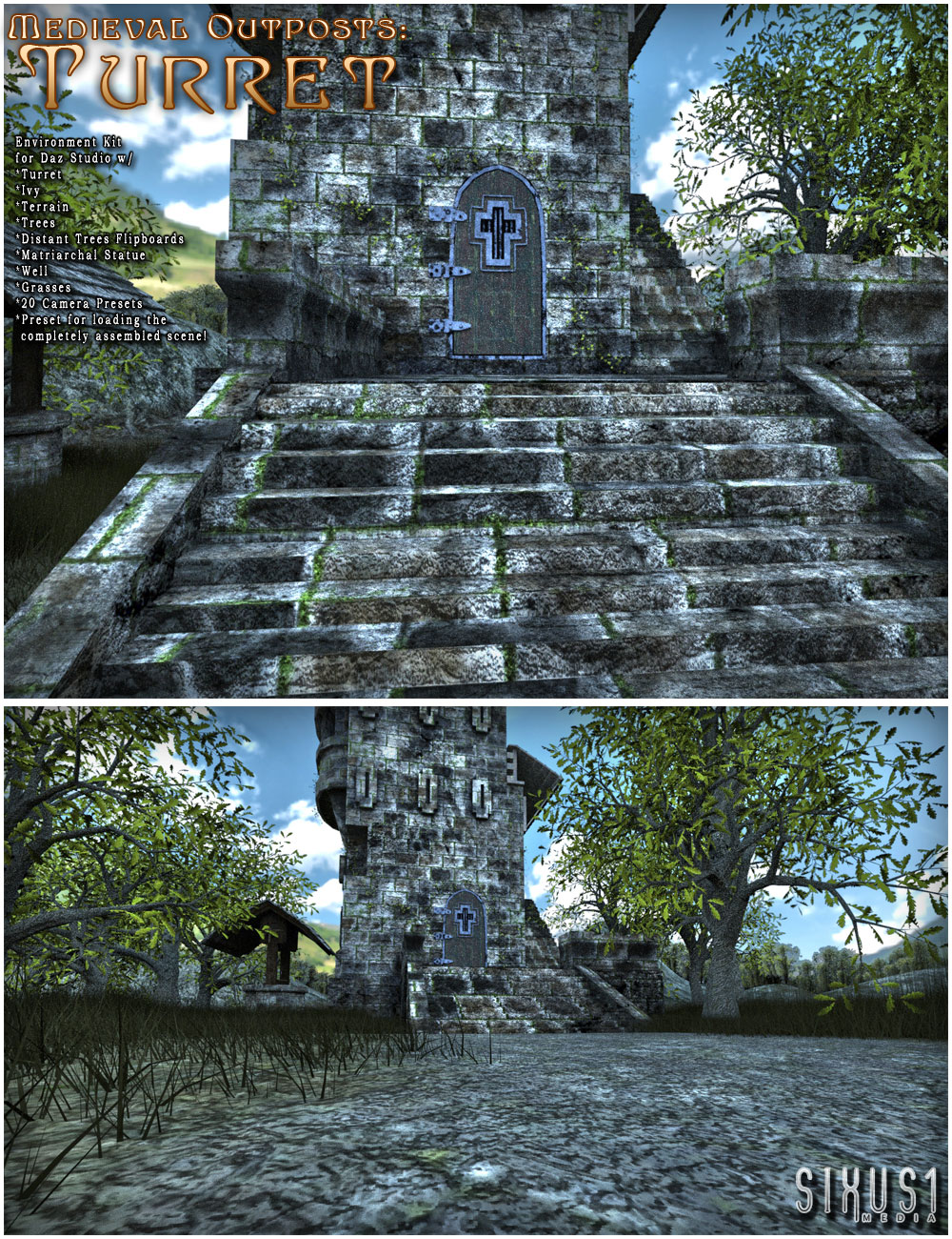 Medieval Outpost Turret | Daz 3D
