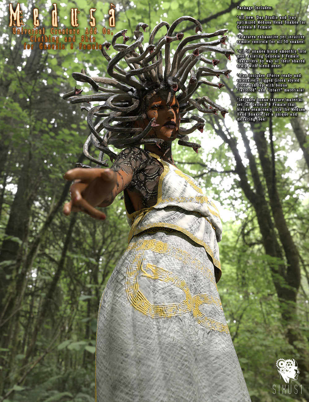 Medusa for Genesis 8 Female | Daz 3D