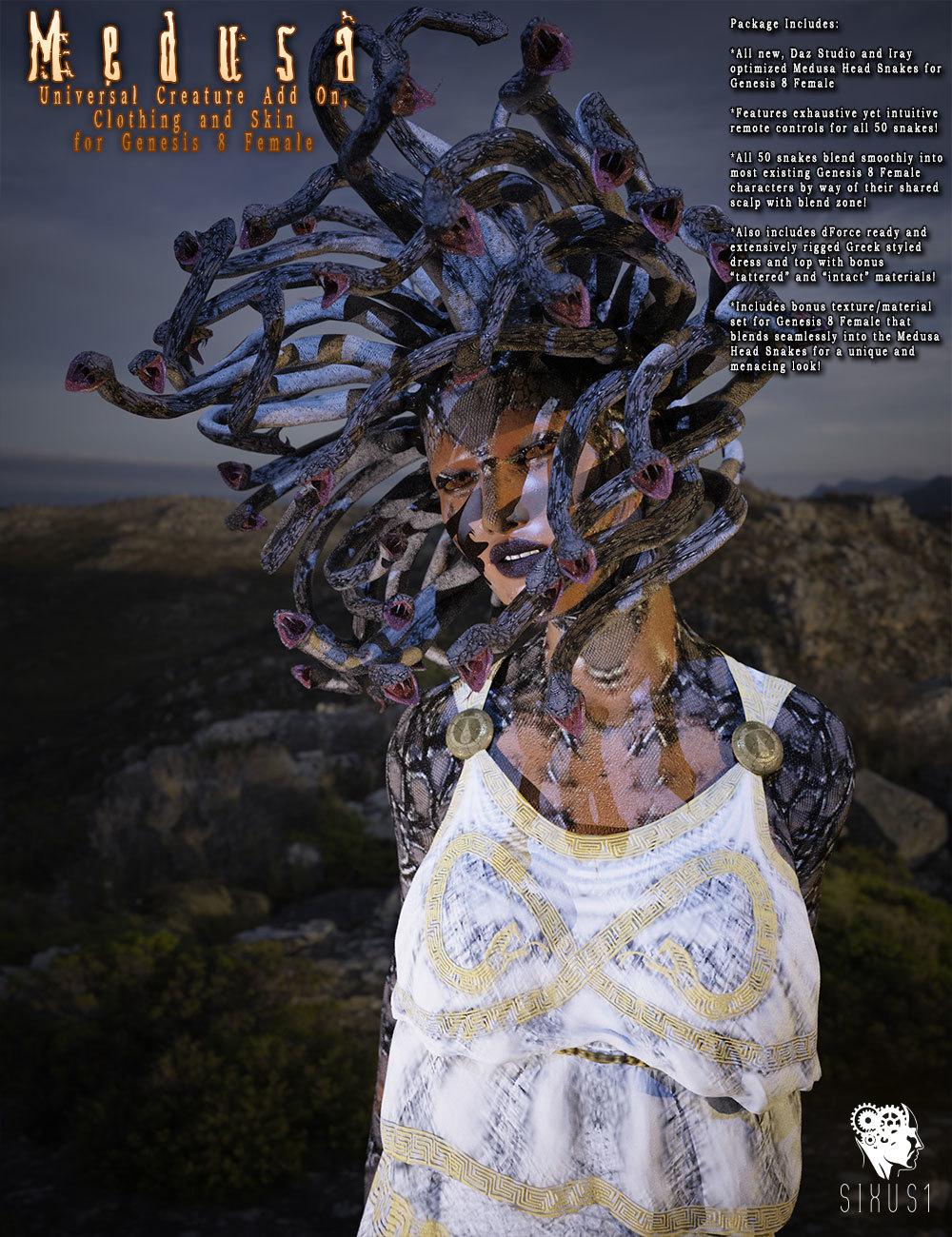 Medusa for Genesis 8 Female | Daz 3D