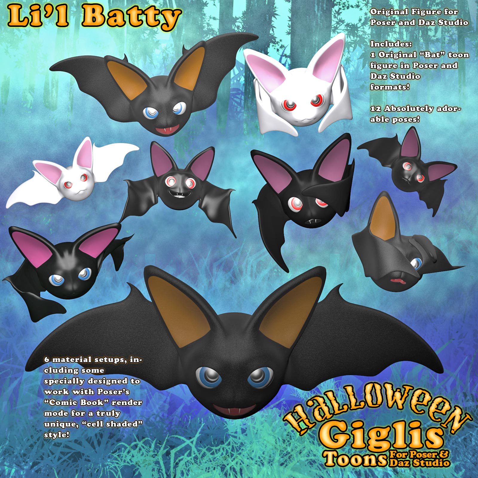 Gigli Halloween - Li'l Batty | Daz 3D