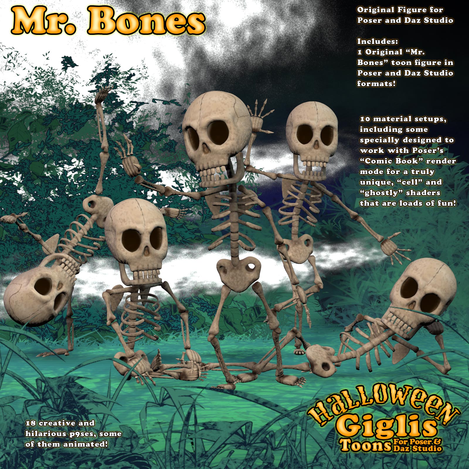 Gigli Halloween - Bones | Daz 3D