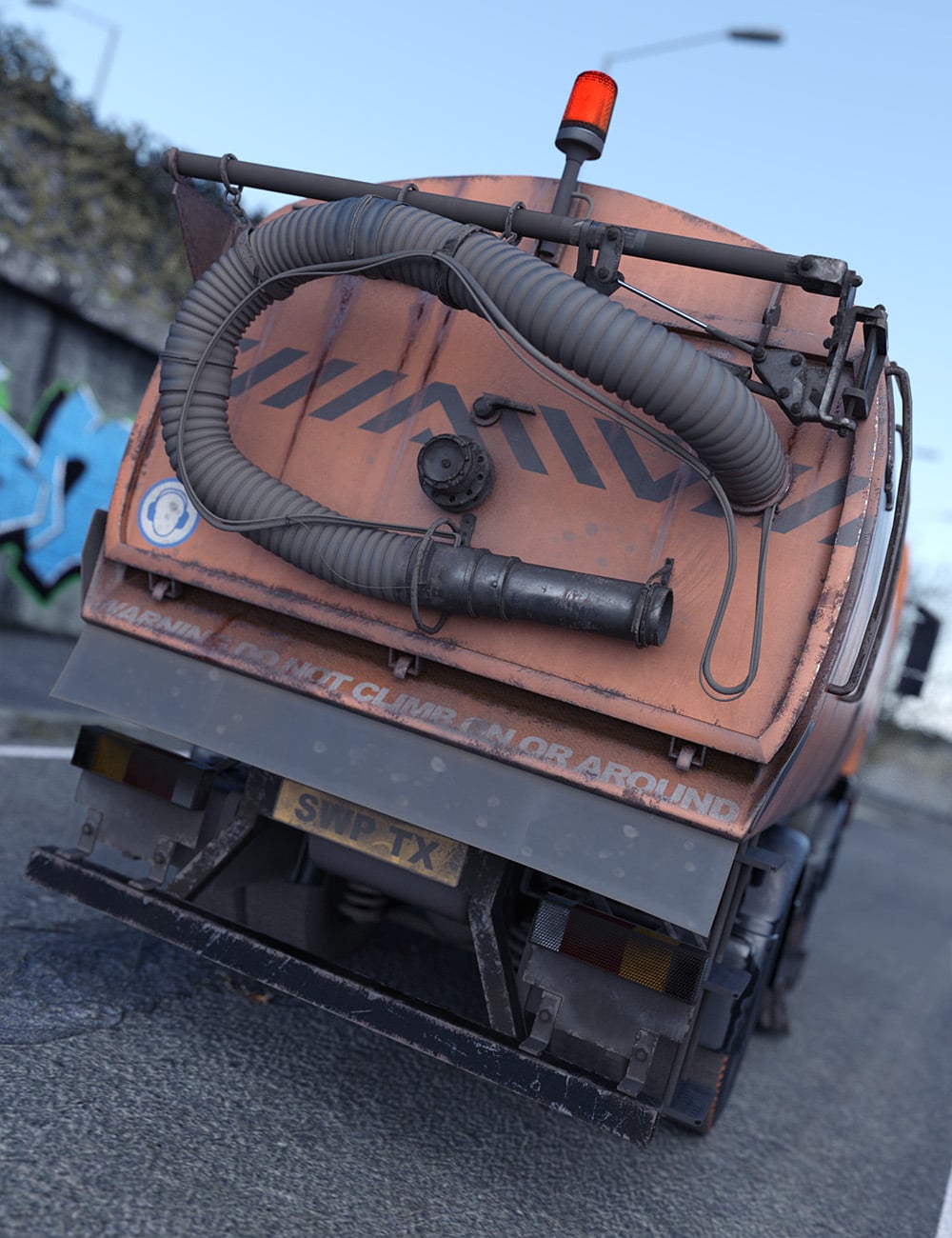 Sweepasaurus Rex Street Sweeper | Daz 3D