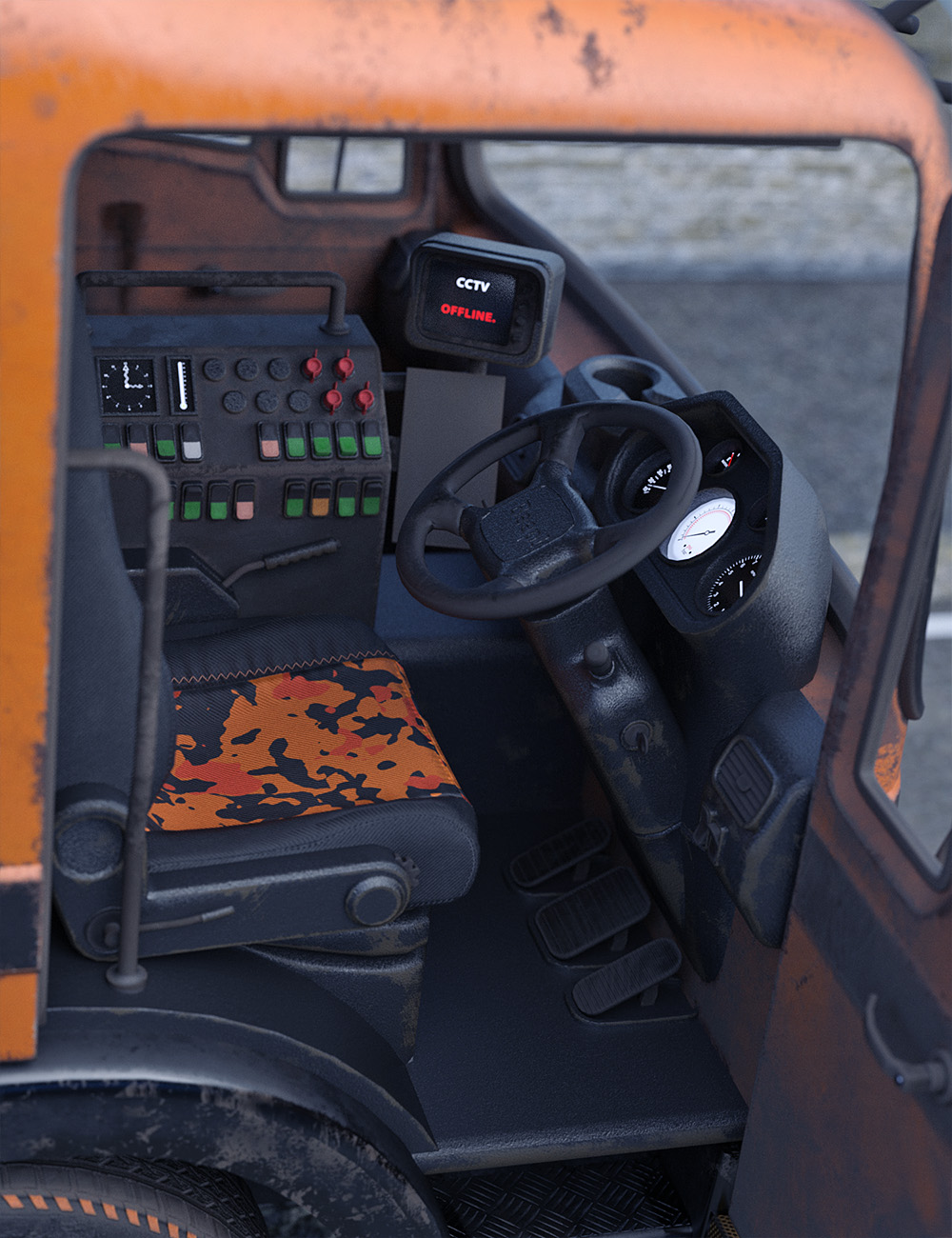 Sweepasaurus Rex Street Sweeper | Daz 3D