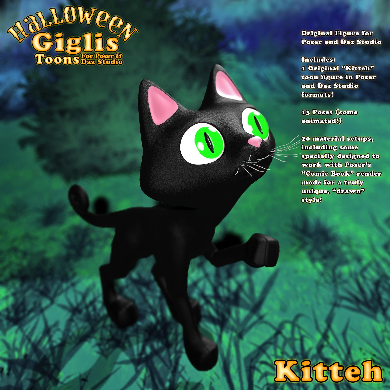 Gigli Halloween - Kitteh | Daz 3D